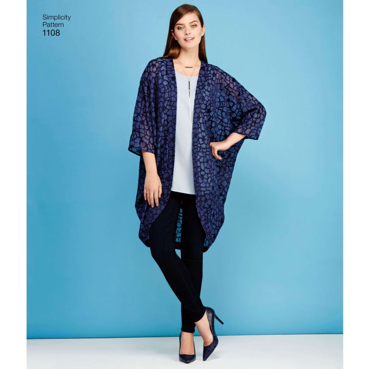 Simplicity Sewing Pattern 1108 Misses’ Kimono-Inspired Robe Jackets in ...