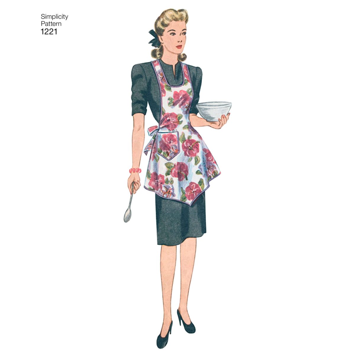 Simplicity Sewing Pattern 1221 Misses’ Vintage Aprons - Sewdirect Australia