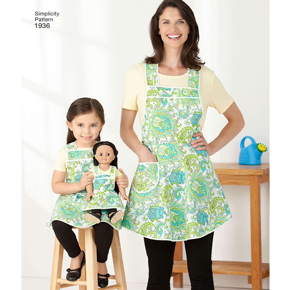 Simplicity Sewing Pattern 1936 Child’s & Women’s Aprons - Sewdirect Australia