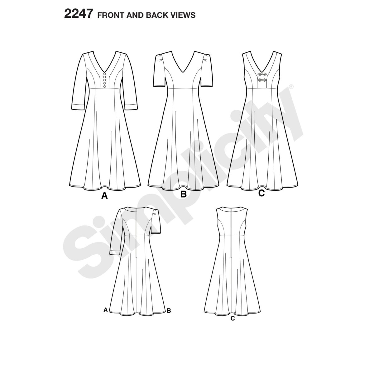 Simplicity Sewing Pattern 2247 Misses’ & Plus Size Amazing Fit Dresses ...
