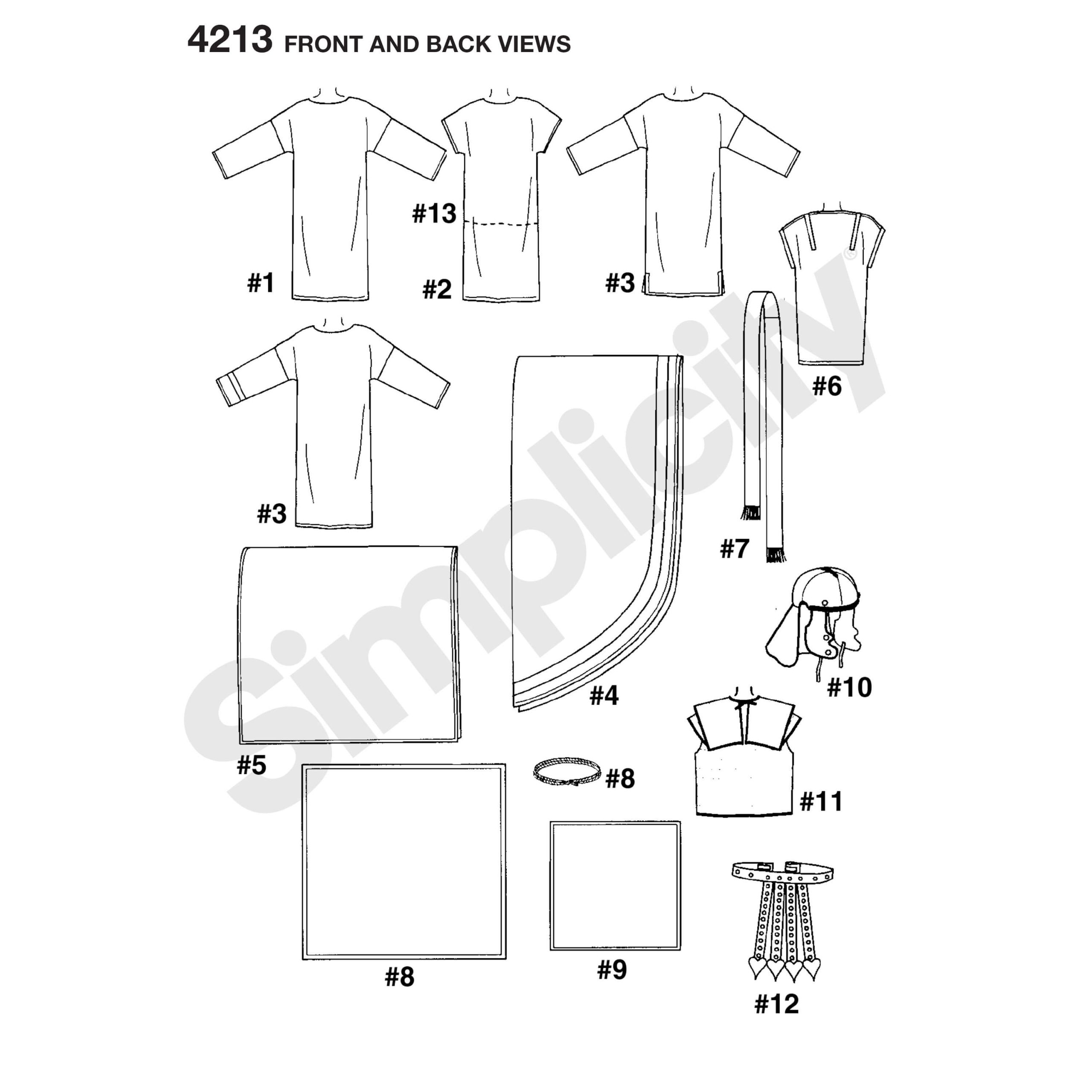 Simplicity Sewing Pattern 4213 Adult Costumes - Sewdirect Australia