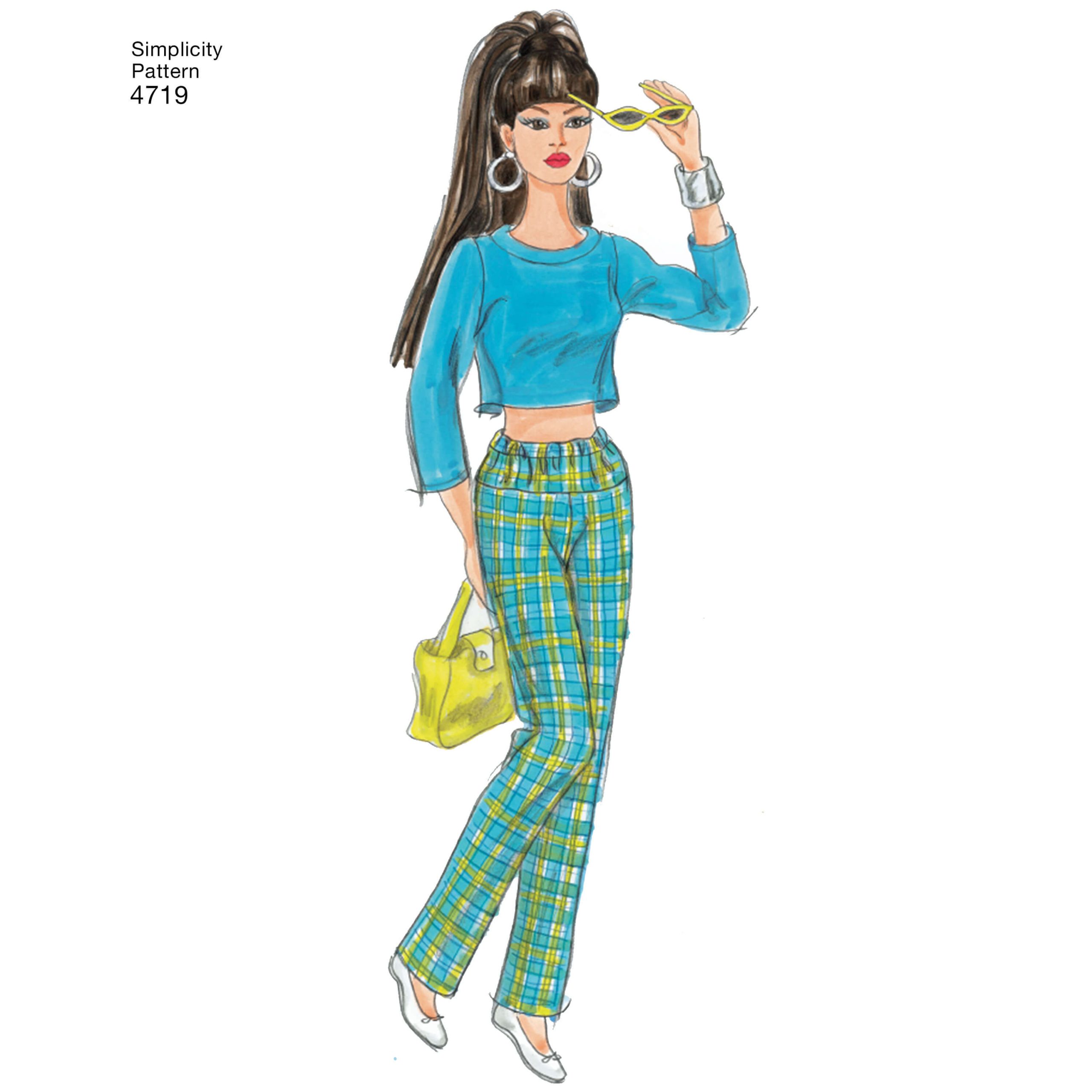 Simplicity Sewing Pattern 4719 Doll Clothes - Sewdirect Australia
