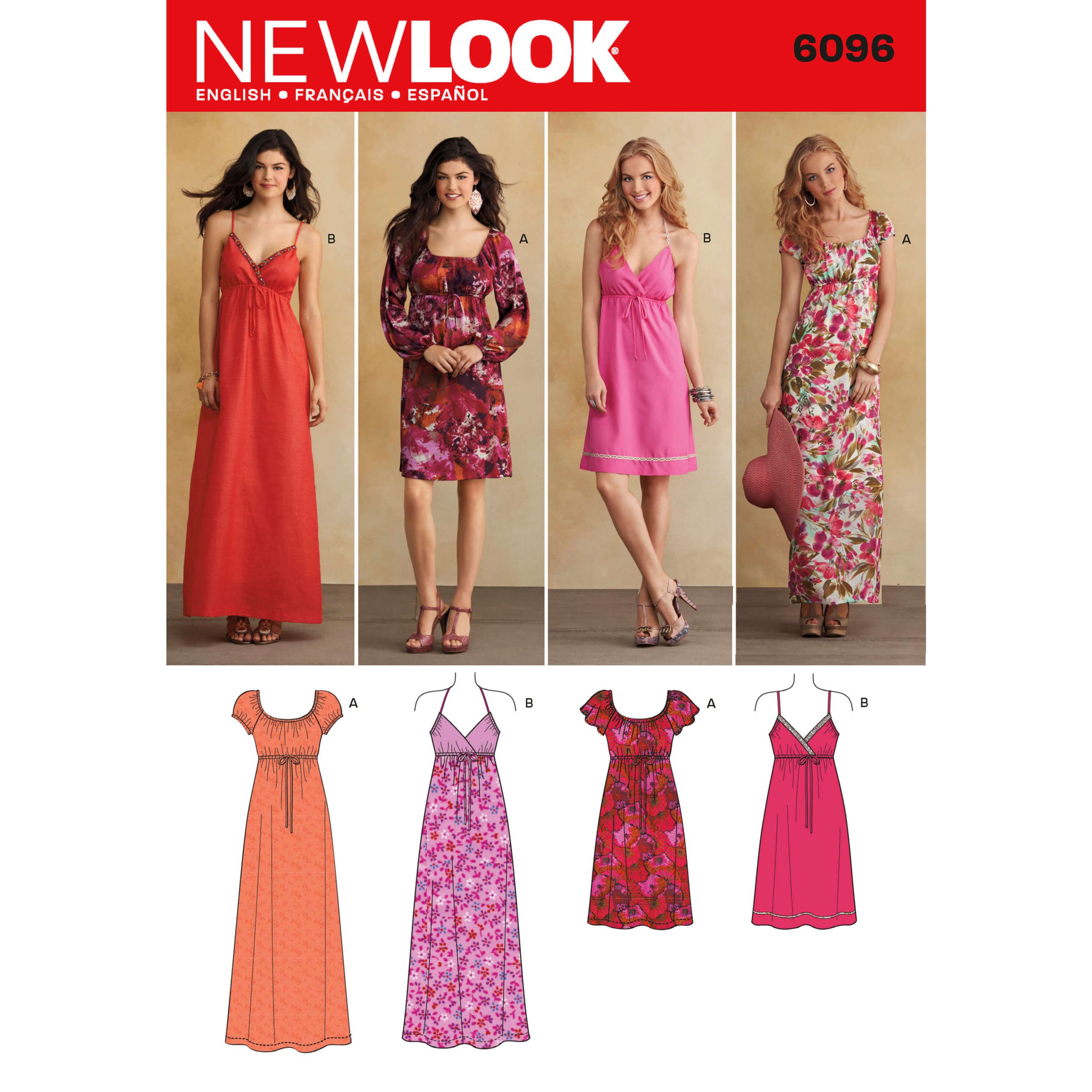 New Look Sewing Pattern N6096 Misses’ Dresses - Sewdirect Australia