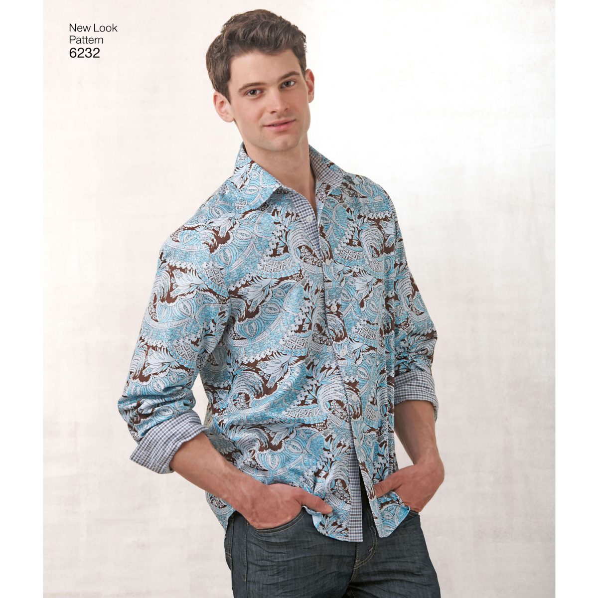 New Look Sewing Pattern N6232 Misses’ and Men’s Button Down Shirt ...