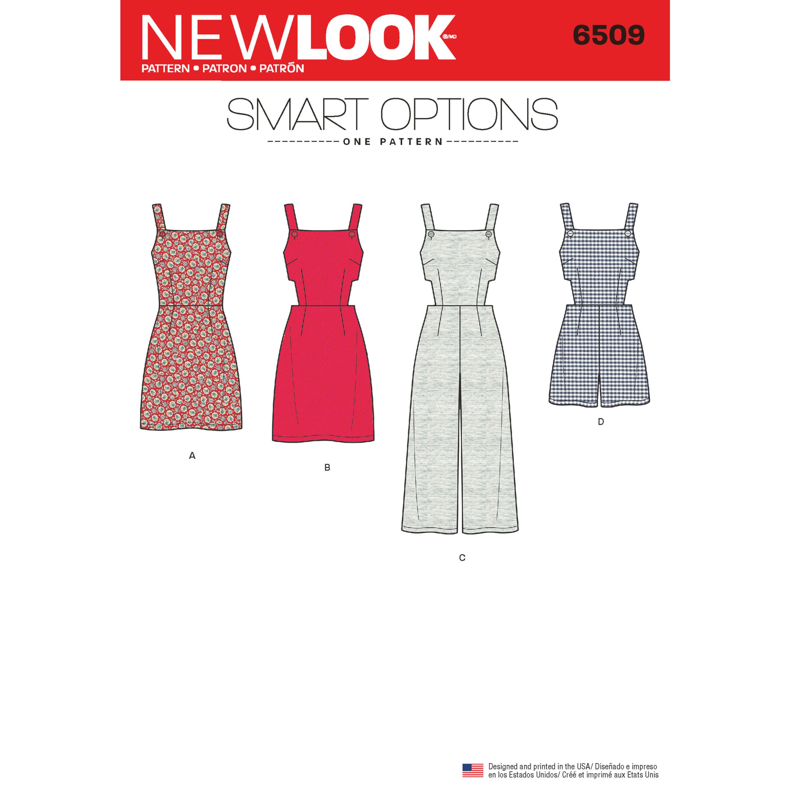New Look Pattern 6509 Misses’ Jumper, Romper, and Dress with Bodice ...