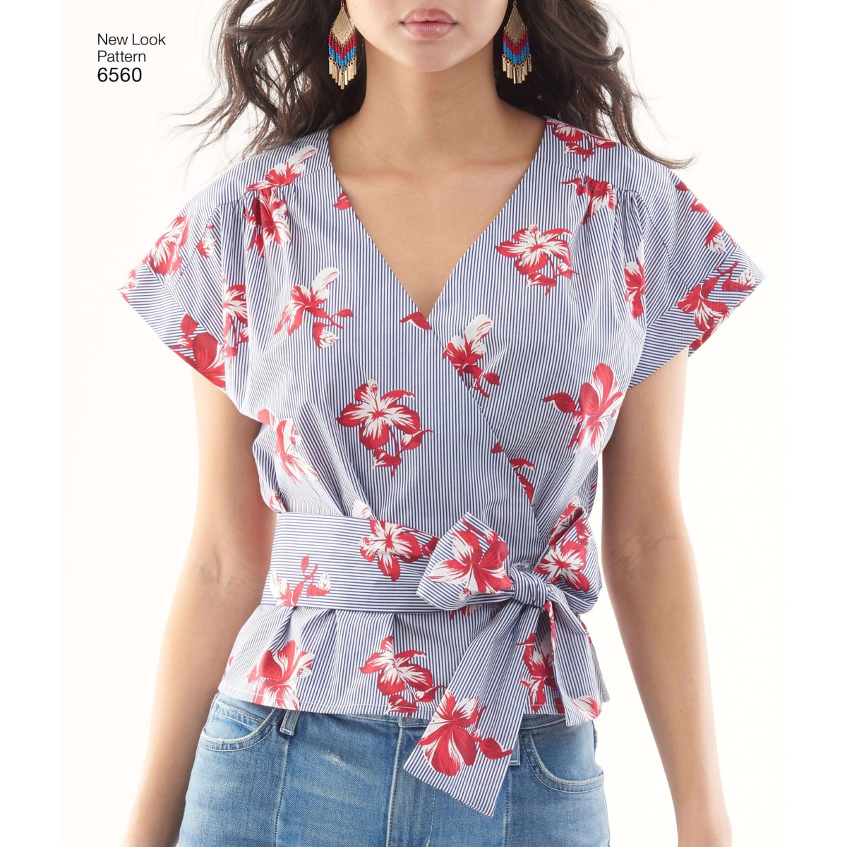 New Look Pattern 6560 Misses’ Wrap Tops - Sewdirect Australia