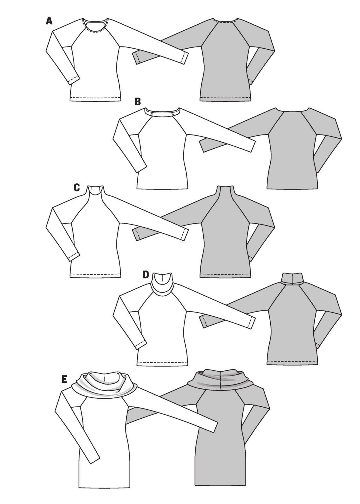 Burda B6990 Burda Style T-Shirt Sewing Pattern - Sewdirect Australia