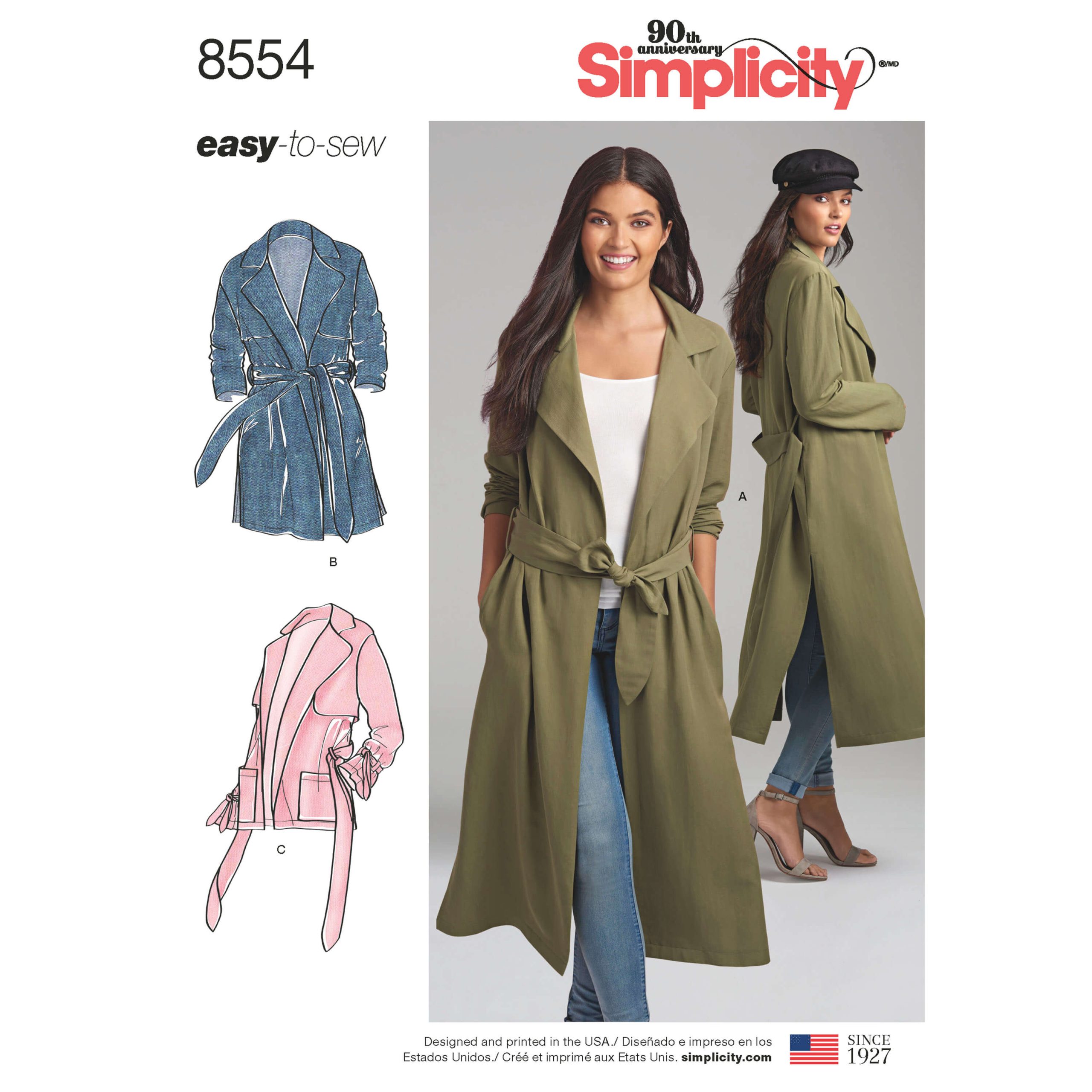 Simplicity Pattern 8554 Miss and Petite Coats and Jackets - Sewdirect ...