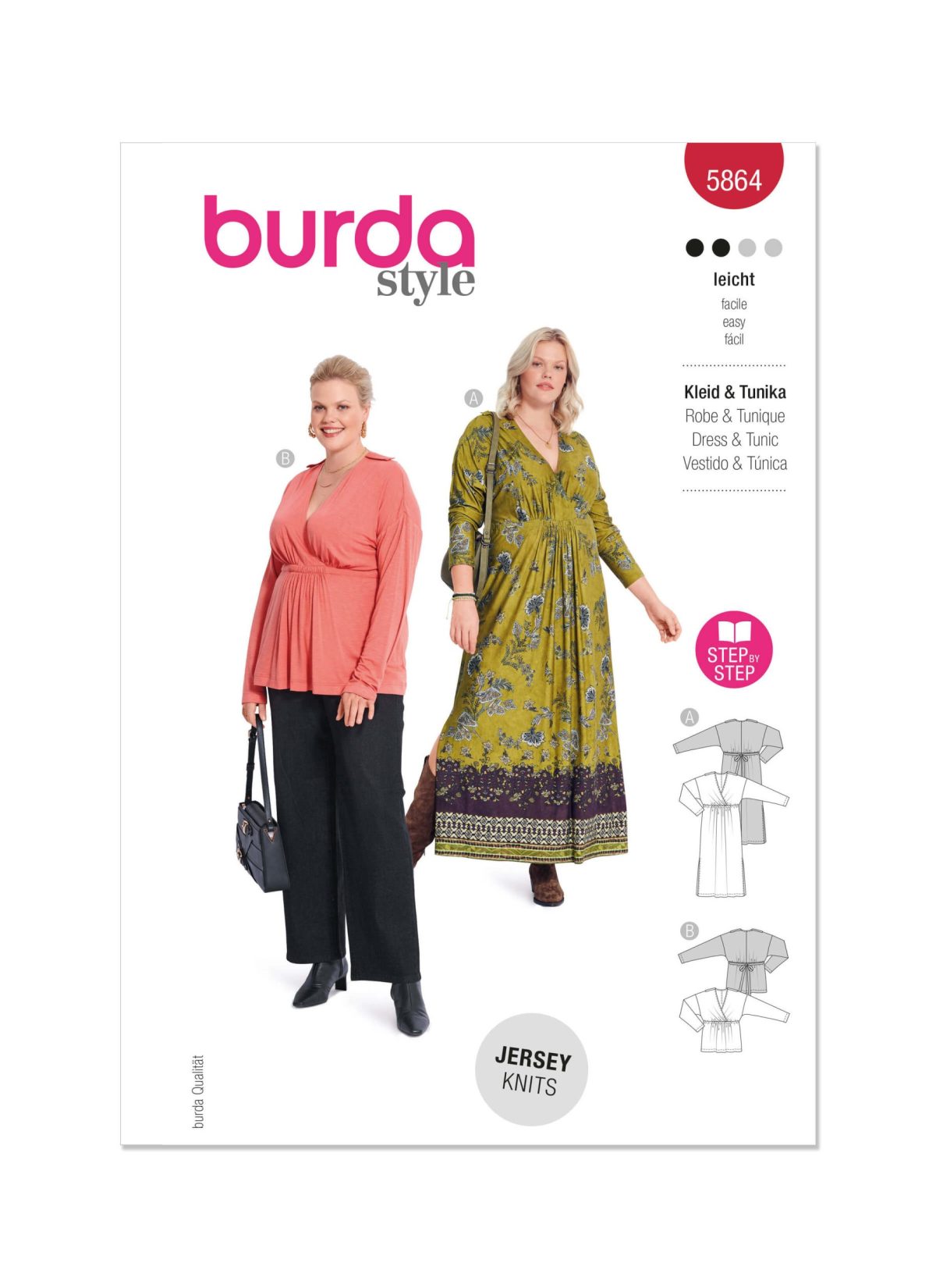Burda Style Pattern B5864 Misses’ Dress & Tunic Top - Sewdirect Australia