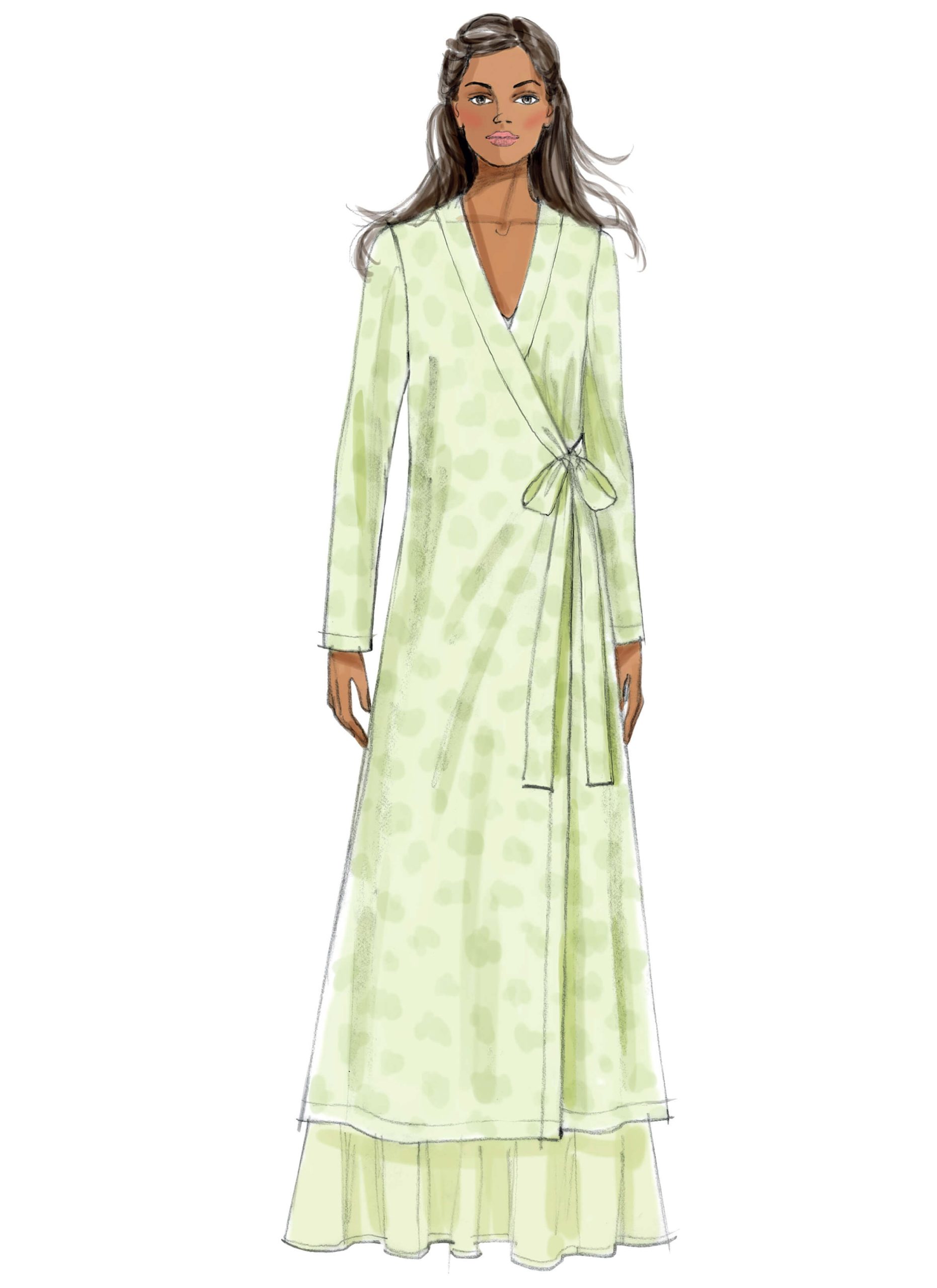 Butterick Sewing Pattern B5963 Misses’ Robe, Top, Gown, Pants and Bag ...