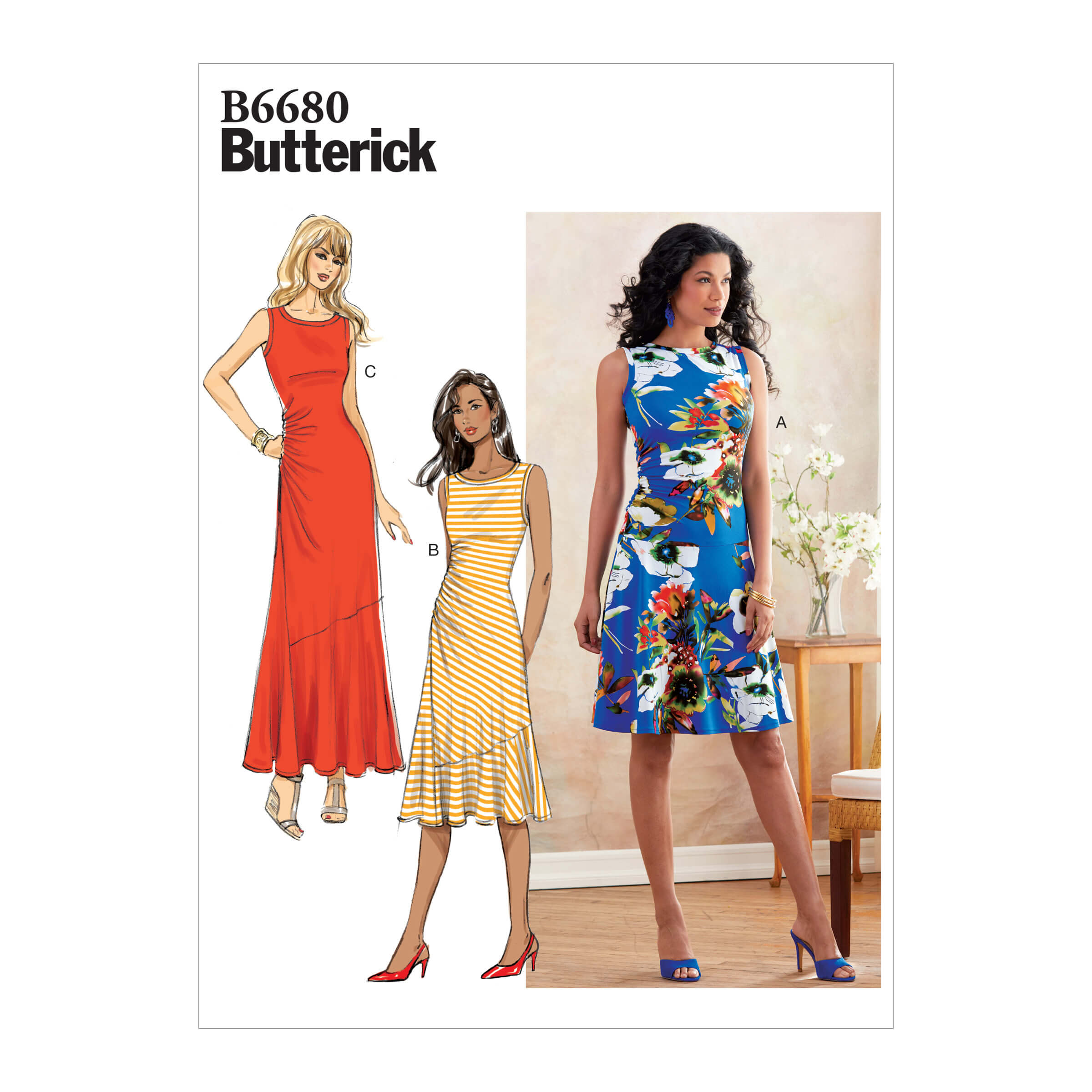 Butterick Sewing Pattern B6680 Misses’ Dress - Sewdirect Australia