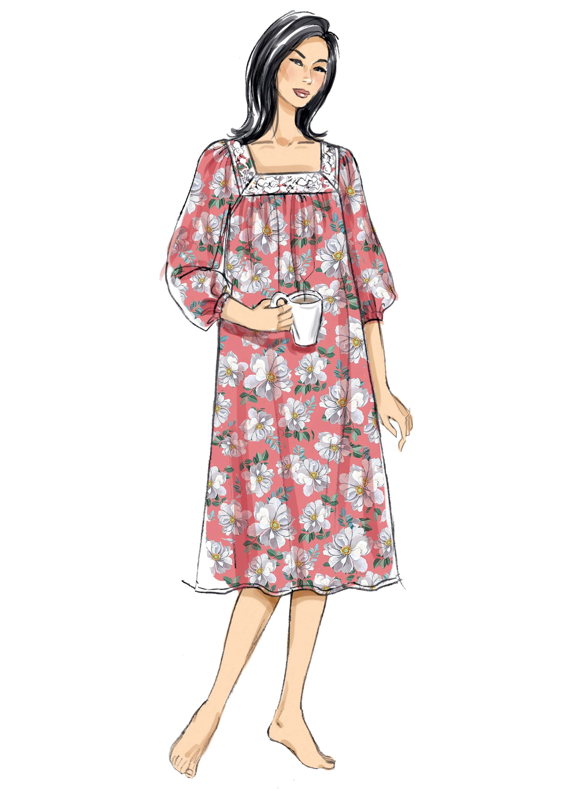 Butterick Sewing Pattern B6883 Misses’ Top, Nightgowns and Shorts ...