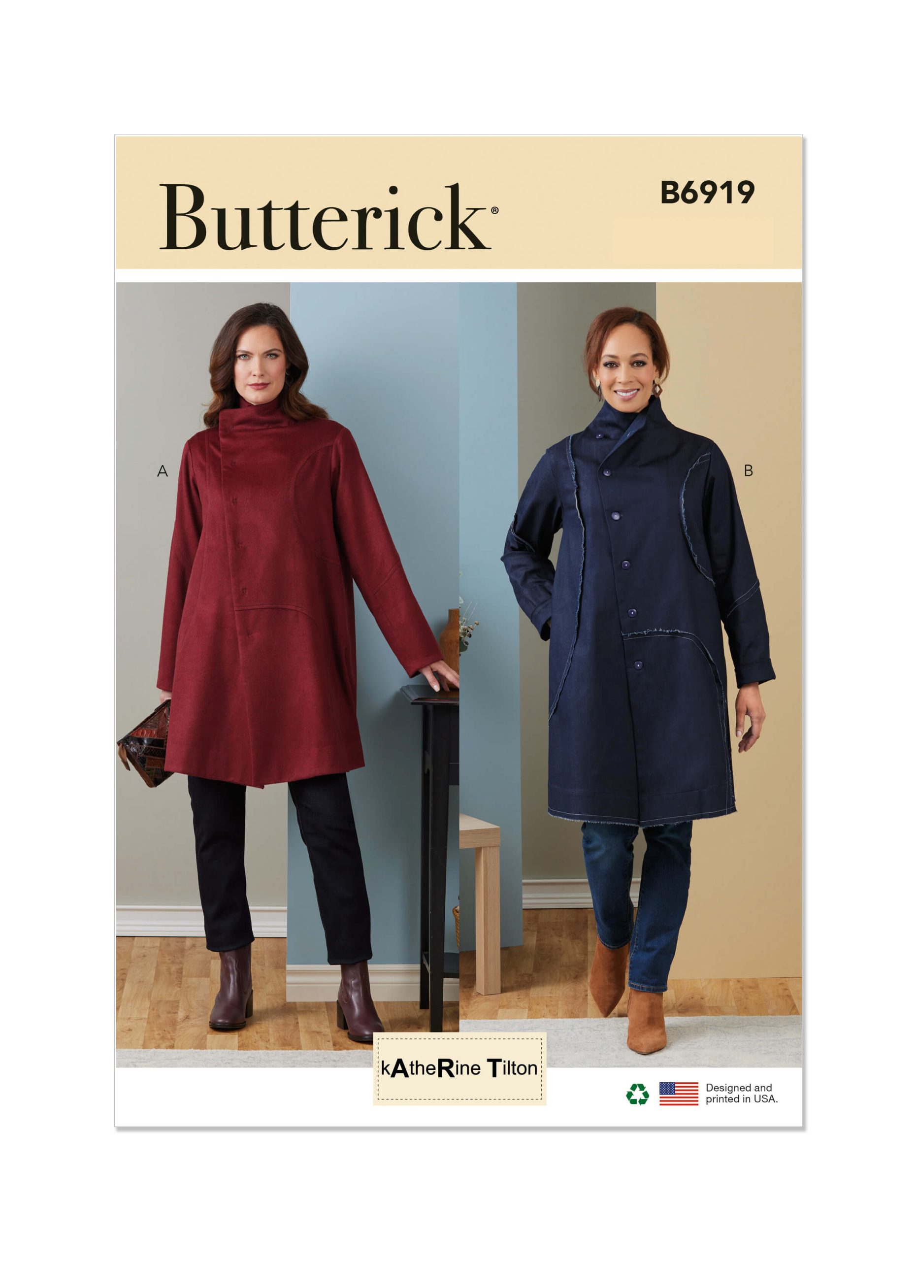 Butterick Sewing Pattern B6919 Misses’ Coat by Katherine Tilton ...