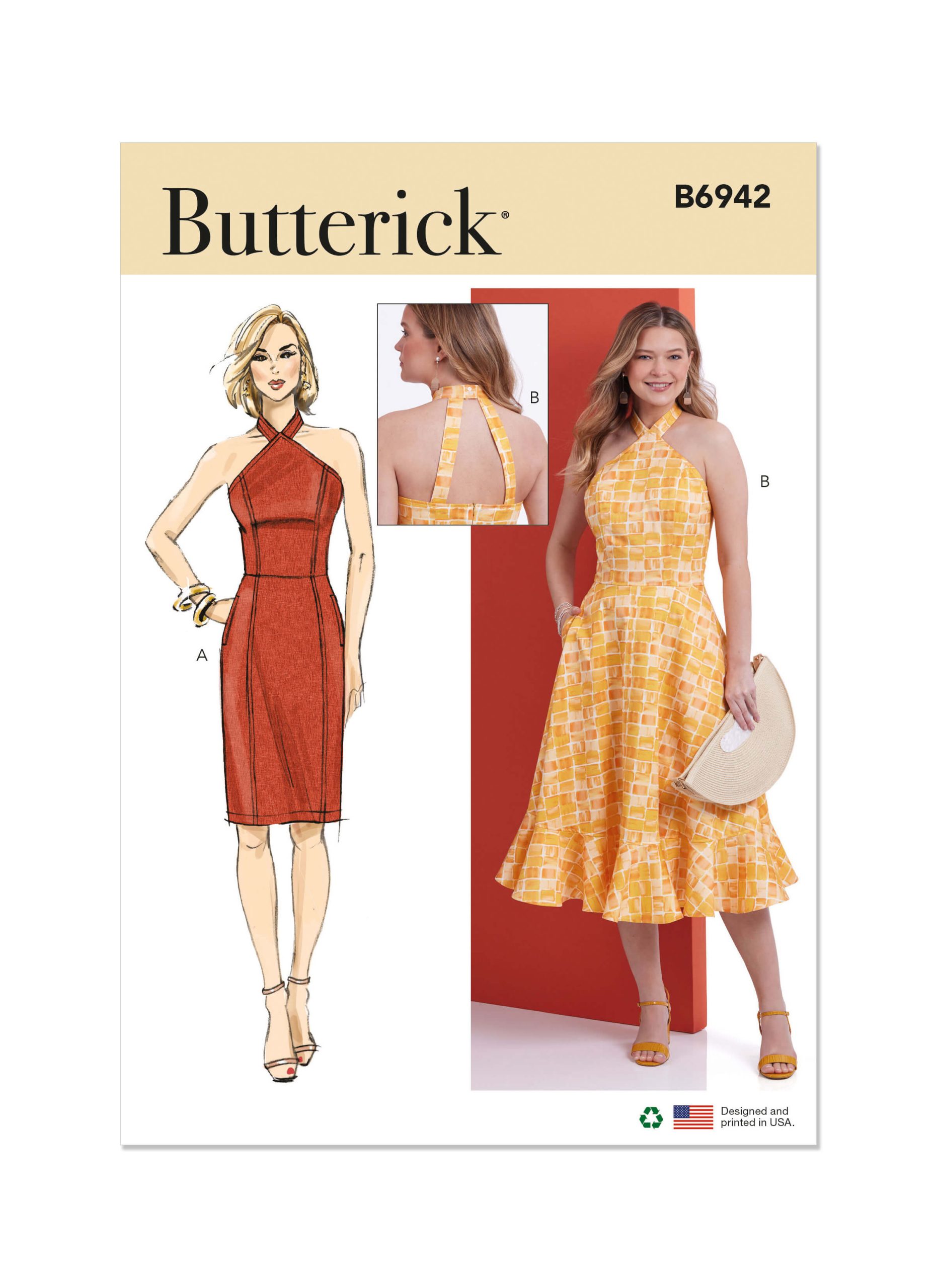 Butterick Sewing Pattern B6942 Misses’ Dresses - Sewdirect Australia