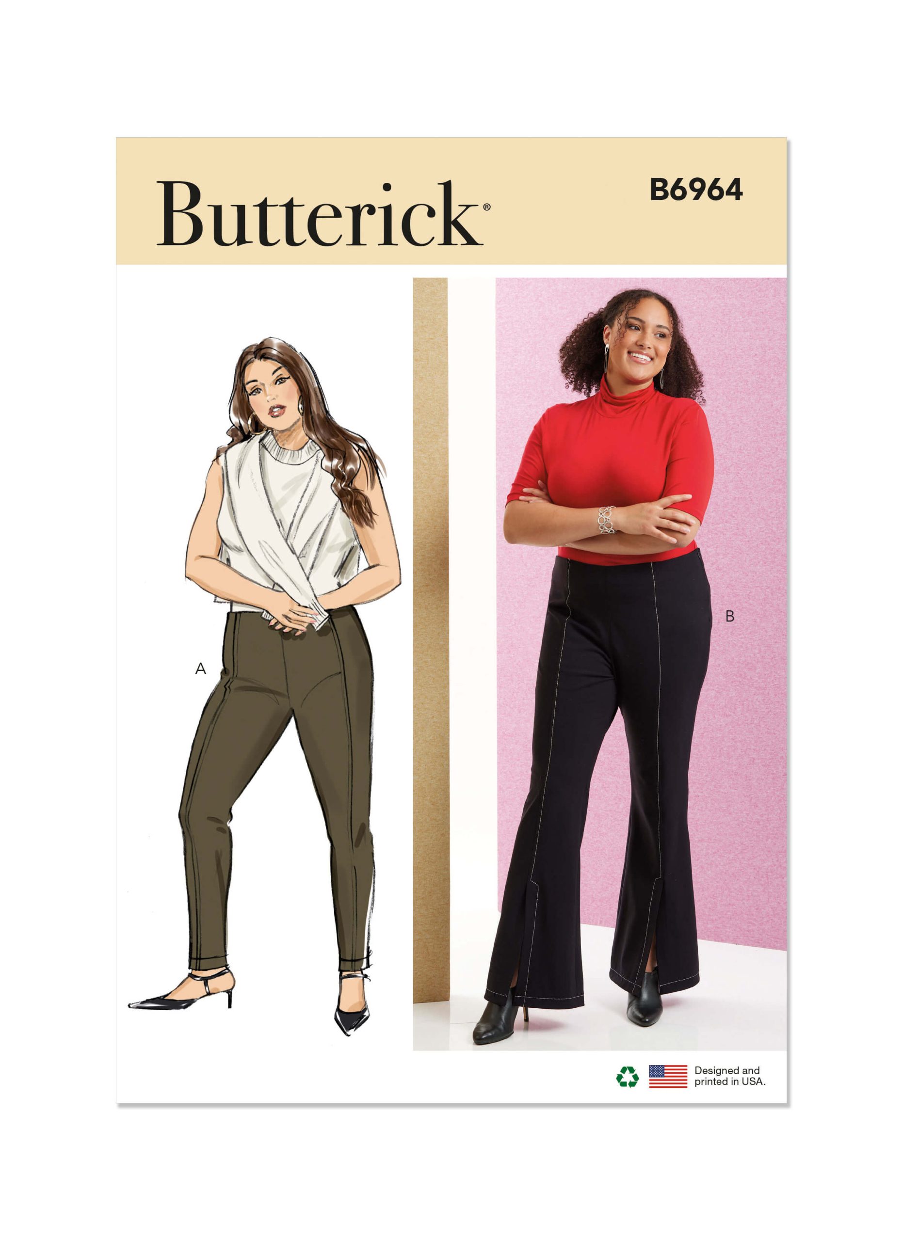 Butterick Sewing Pattern B6964 Women’s Trousers - Sewdirect Australia