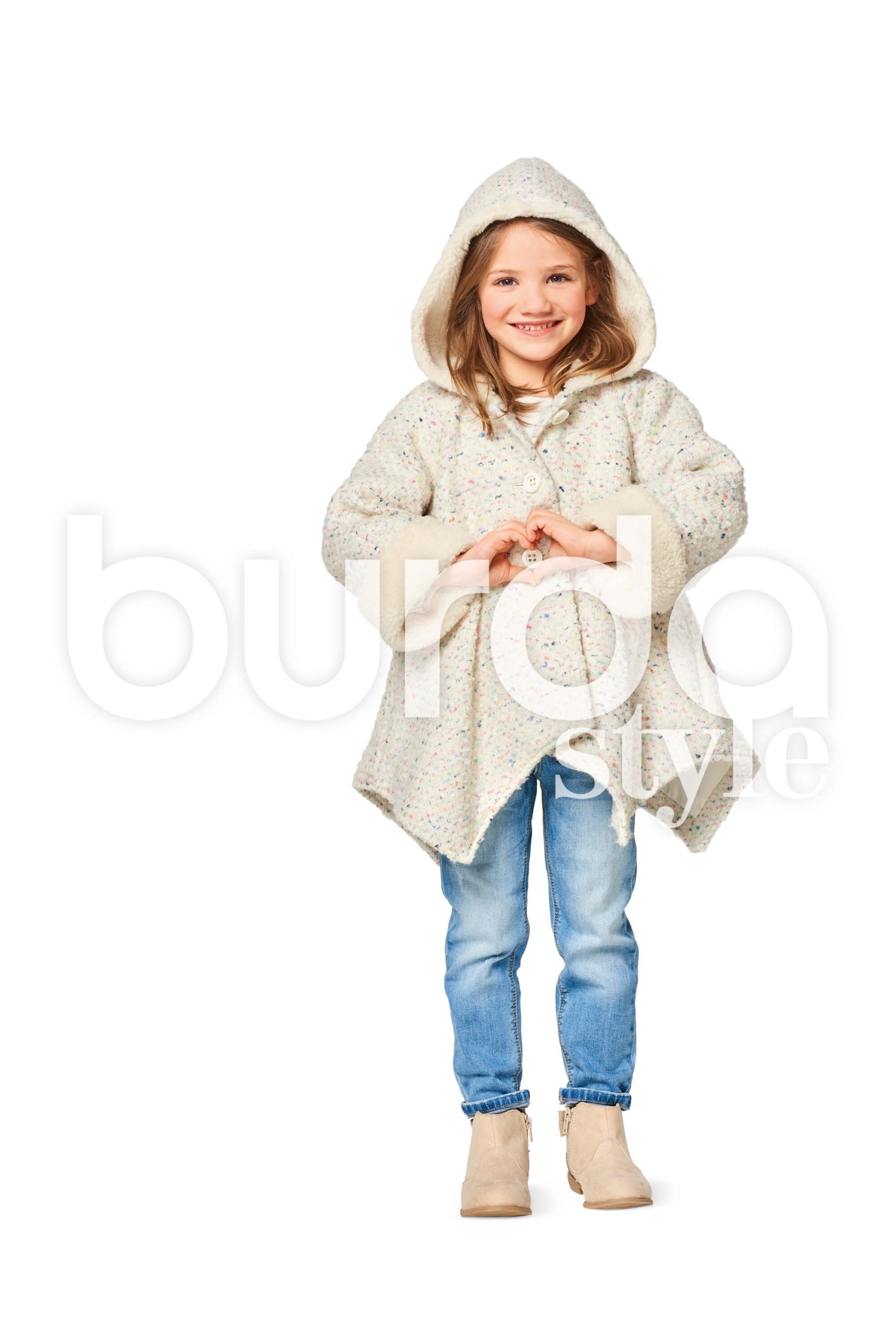 Burda Style Pattern B9353 Child’s A-Line Coat - Sewdirect Australia