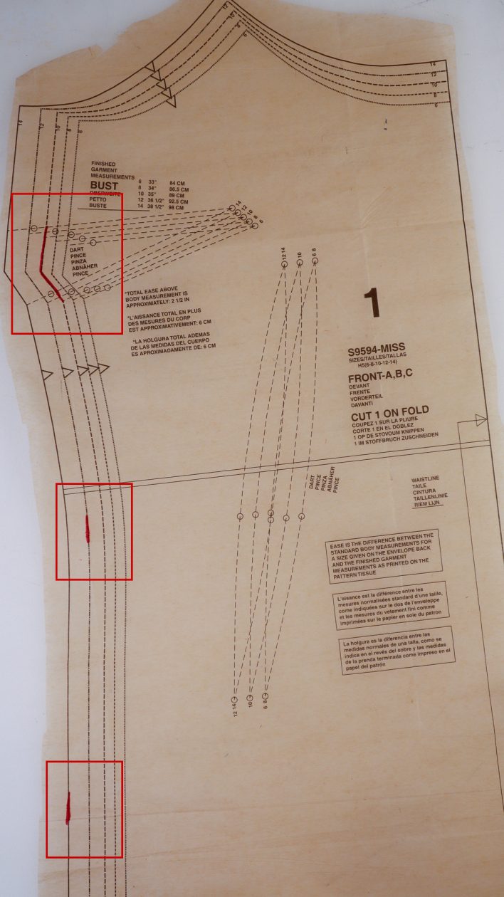 Merging between pattern sizes – Intro to grading - Sewdirect Australia
