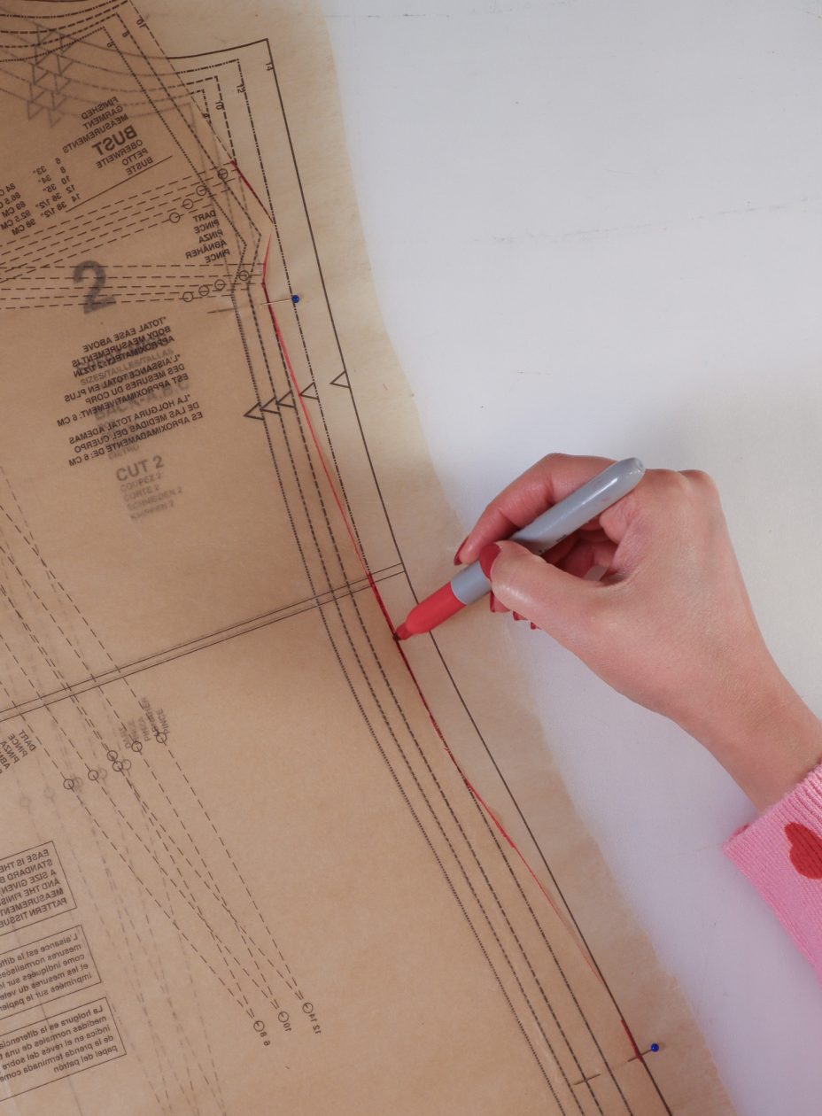 Merging between pattern sizes – Intro to grading - Sewdirect Australia