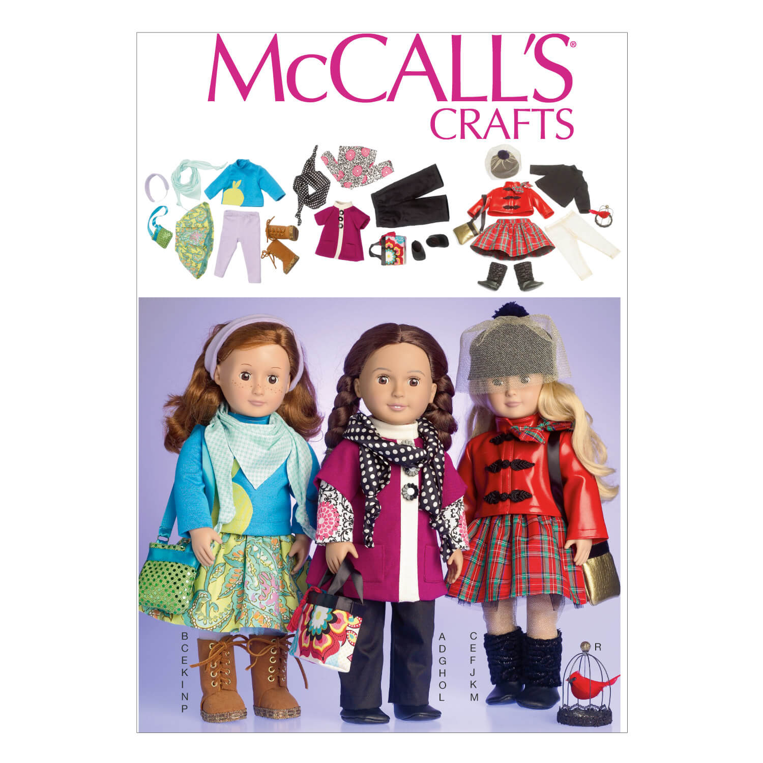 McCall’s Sewing Pattern M7006 Clothes For 18″ Doll - Sewdirect Australia