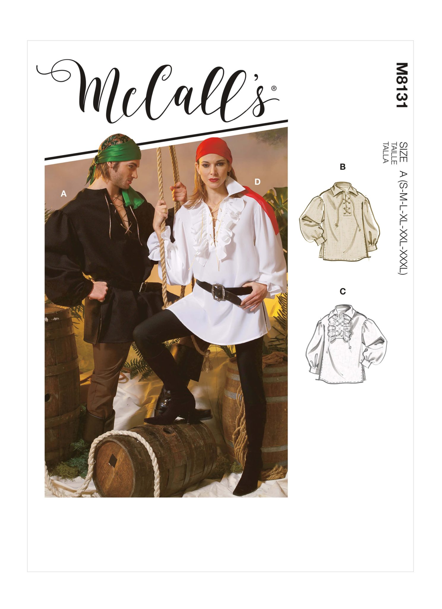 McCall’s Sewing Pattern M8131 UNISEX Costume - Sewdirect Australia