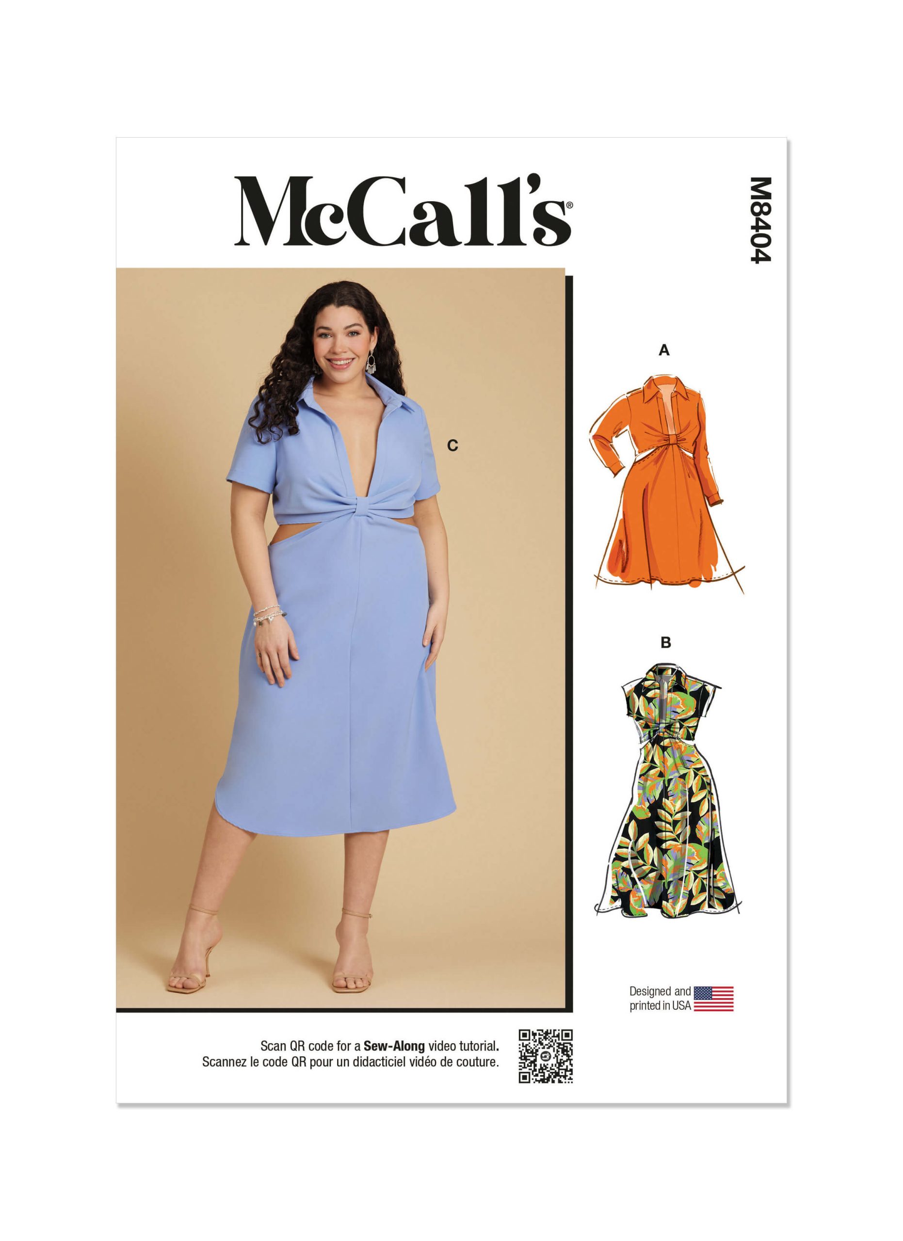 McCall’s Sewing Pattern M8404 Women’s Dress - Sewdirect Australia