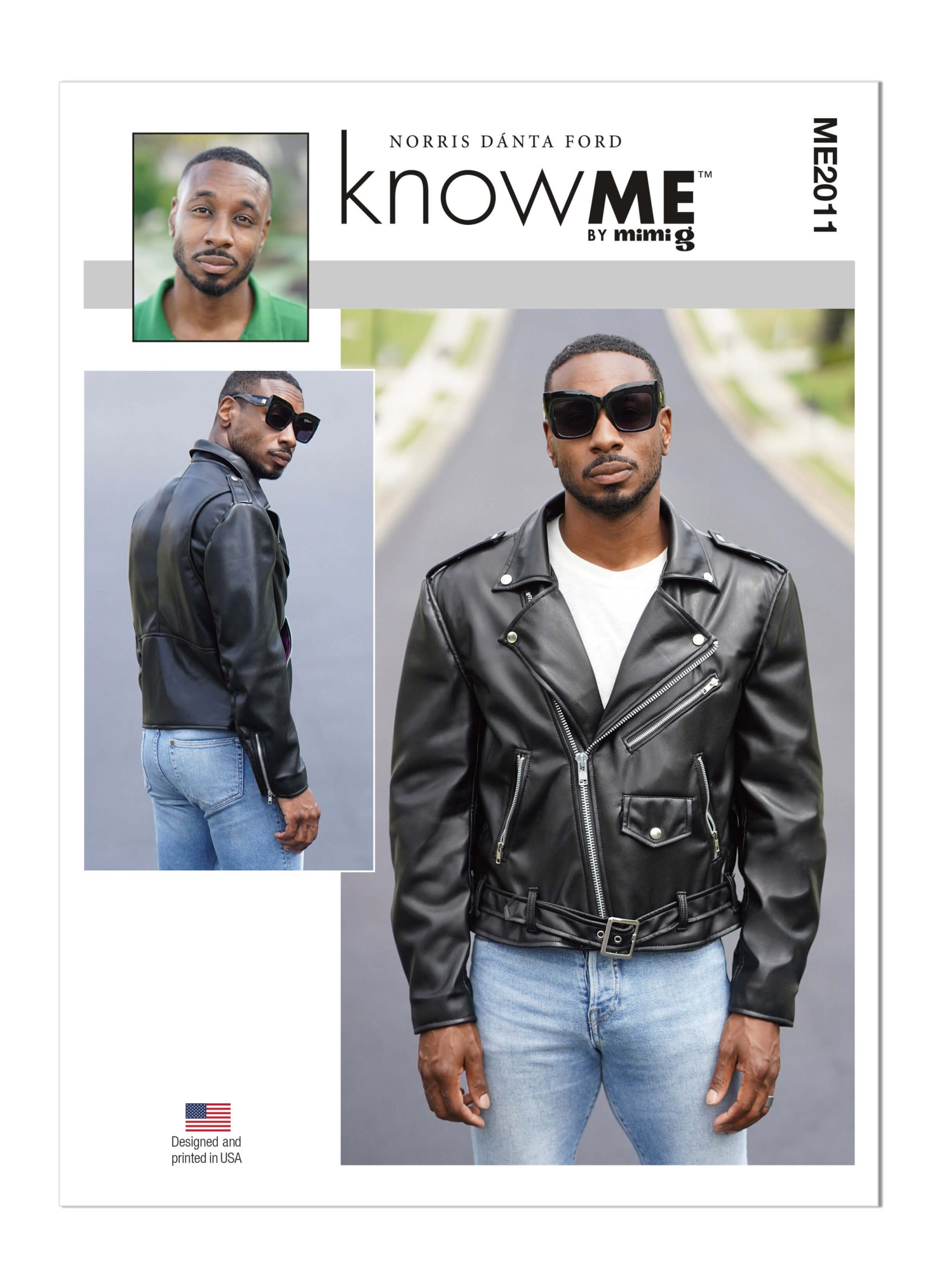 Know Me Sewing Pattern ME2011 Men’s Moto Jacket by Norris Dánta Ford ...