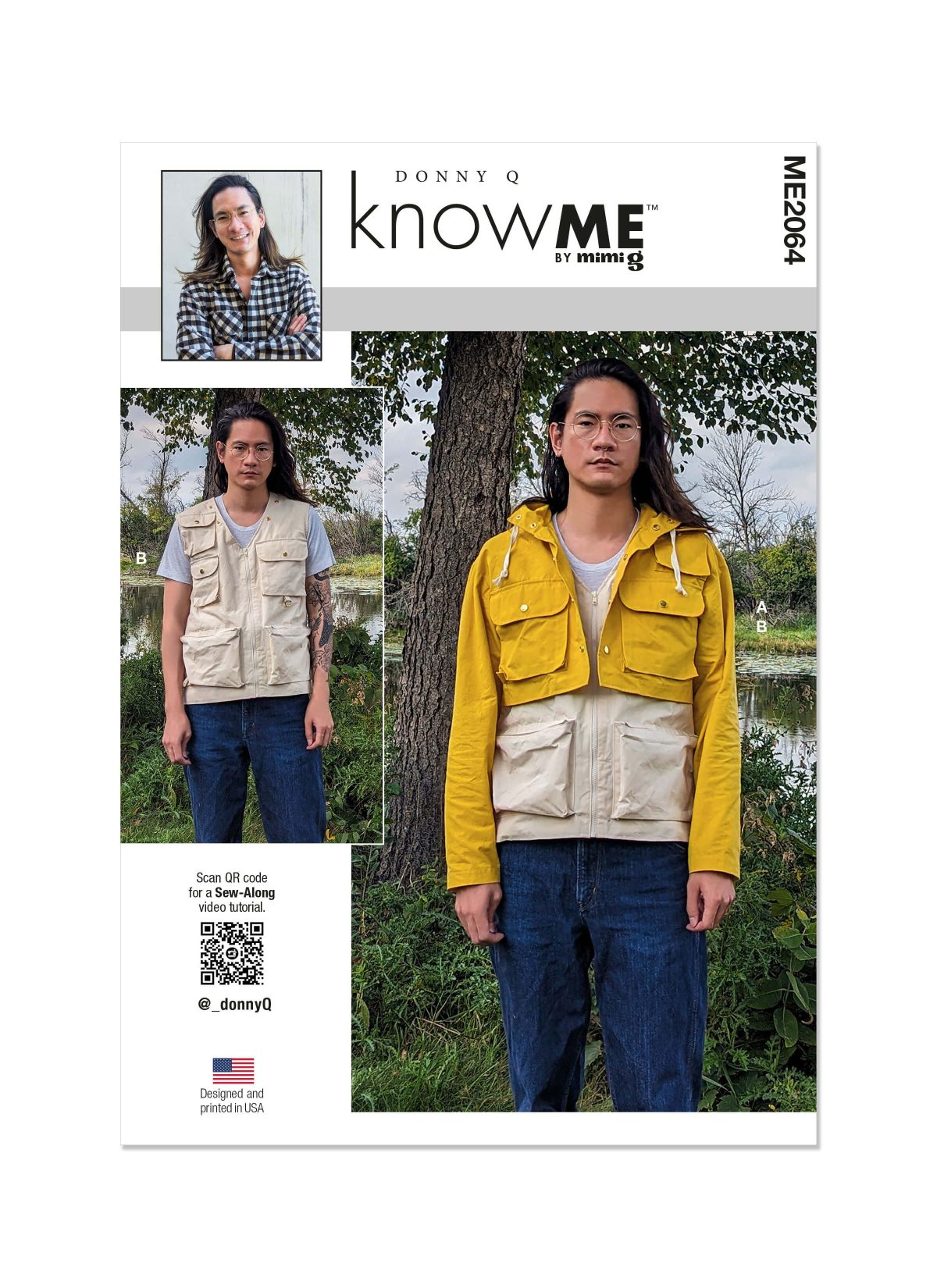 Know Me Sewing Pattern ME2064 Men’s Jacket and Waistcoat by Donny Q ...