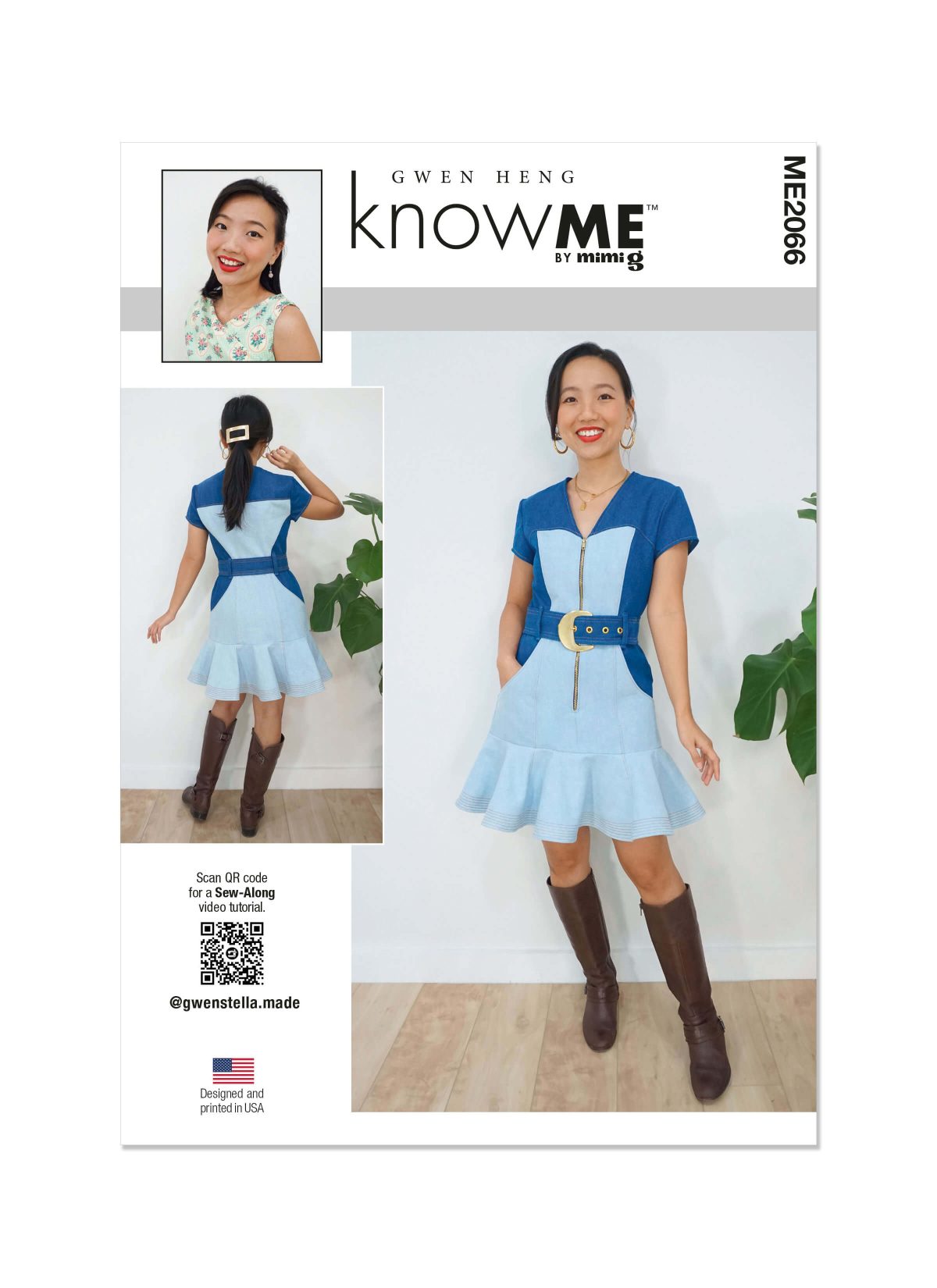 Know Me Sewing Pattern ME2066 Misses’ Dress by Gwen Heng - Sewdirect ...