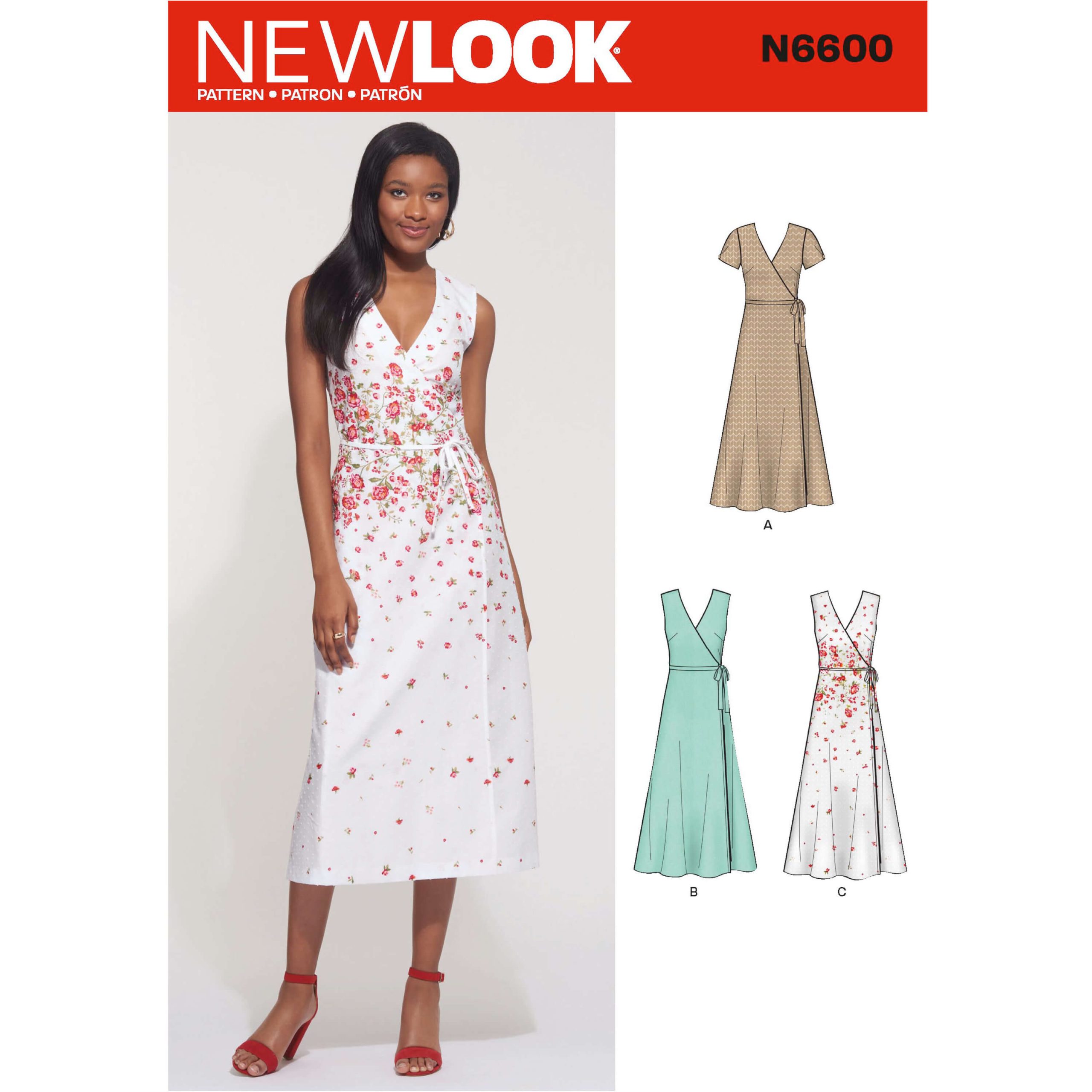 New Look Pattern N6600 Misses’ Wrap Dress - Sewdirect Australia