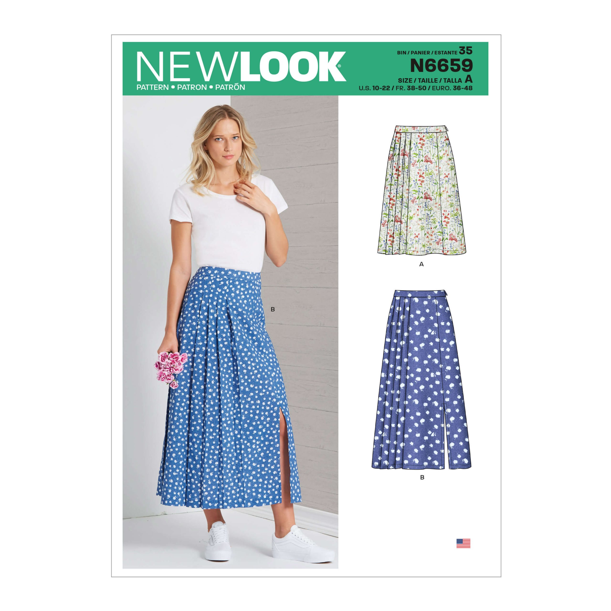 New Look Sewing Pattern N6659 Misses’ Pleated Skirts - Sewdirect Australia