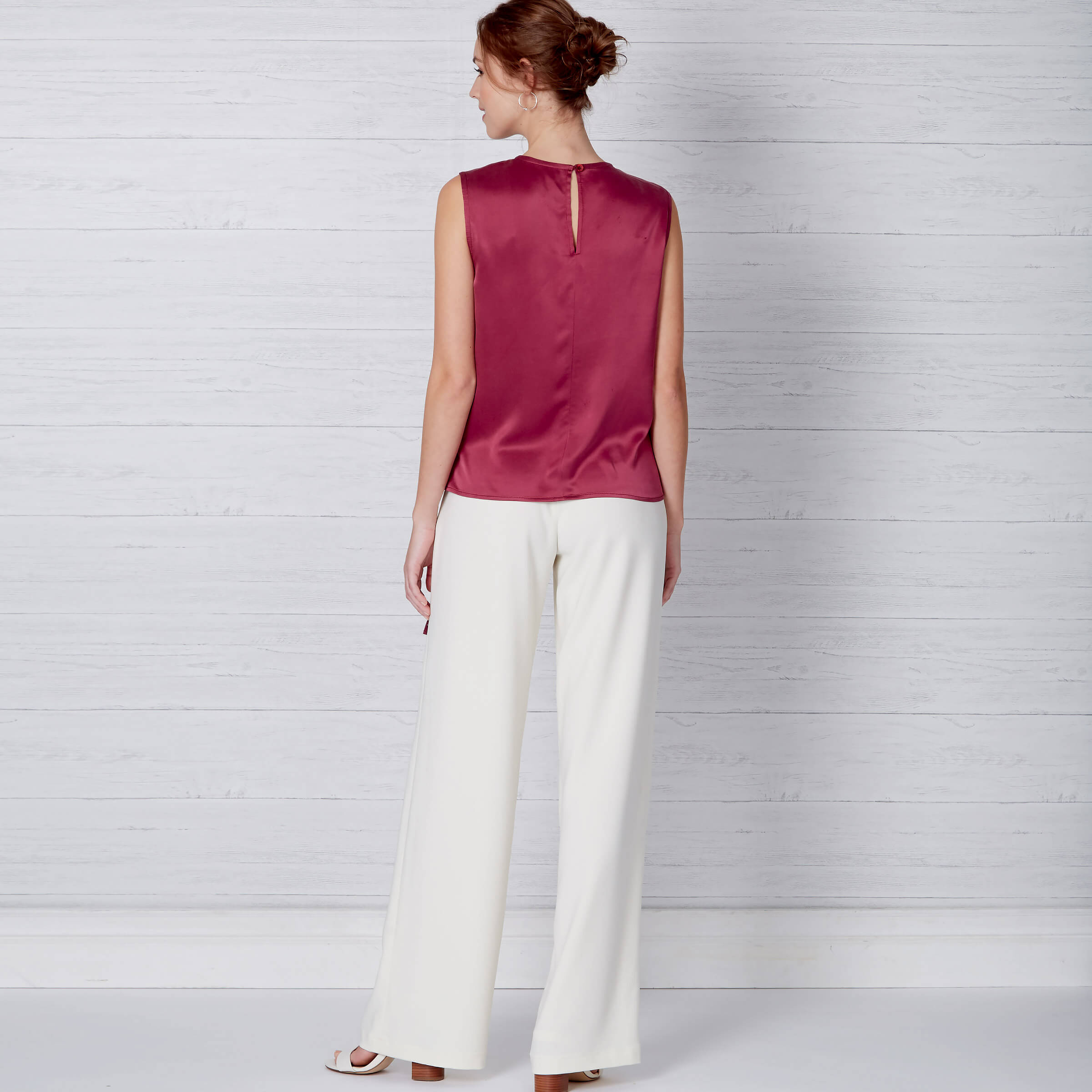 New Look Sewing Pattern N6662 Misses’ Drape Top & Wide-Leg Trousers ...