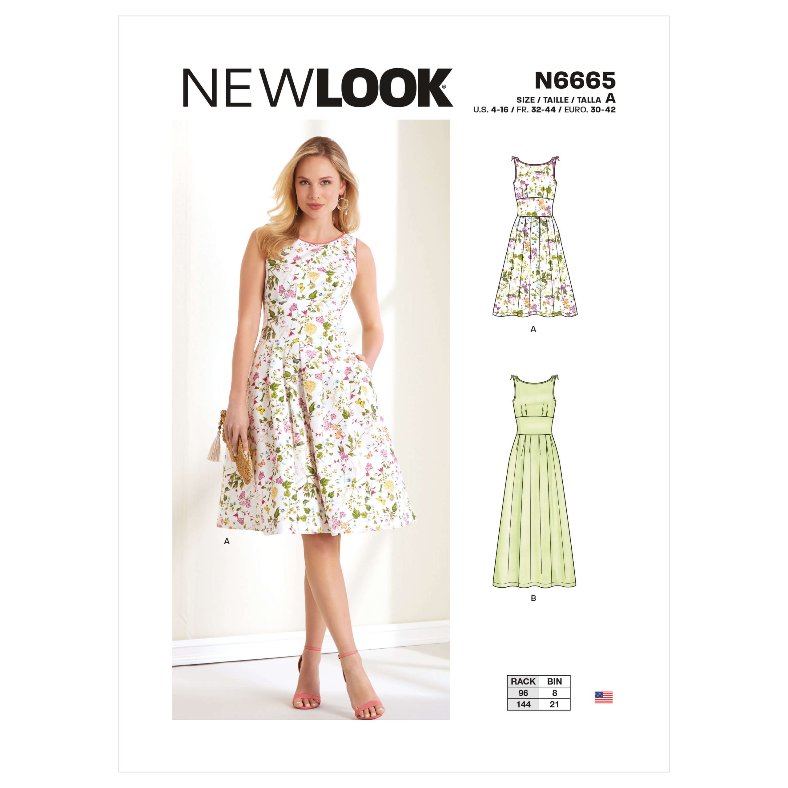 New Look Sewing Pattern N6665 Misses’ Dress - Sewdirect Australia