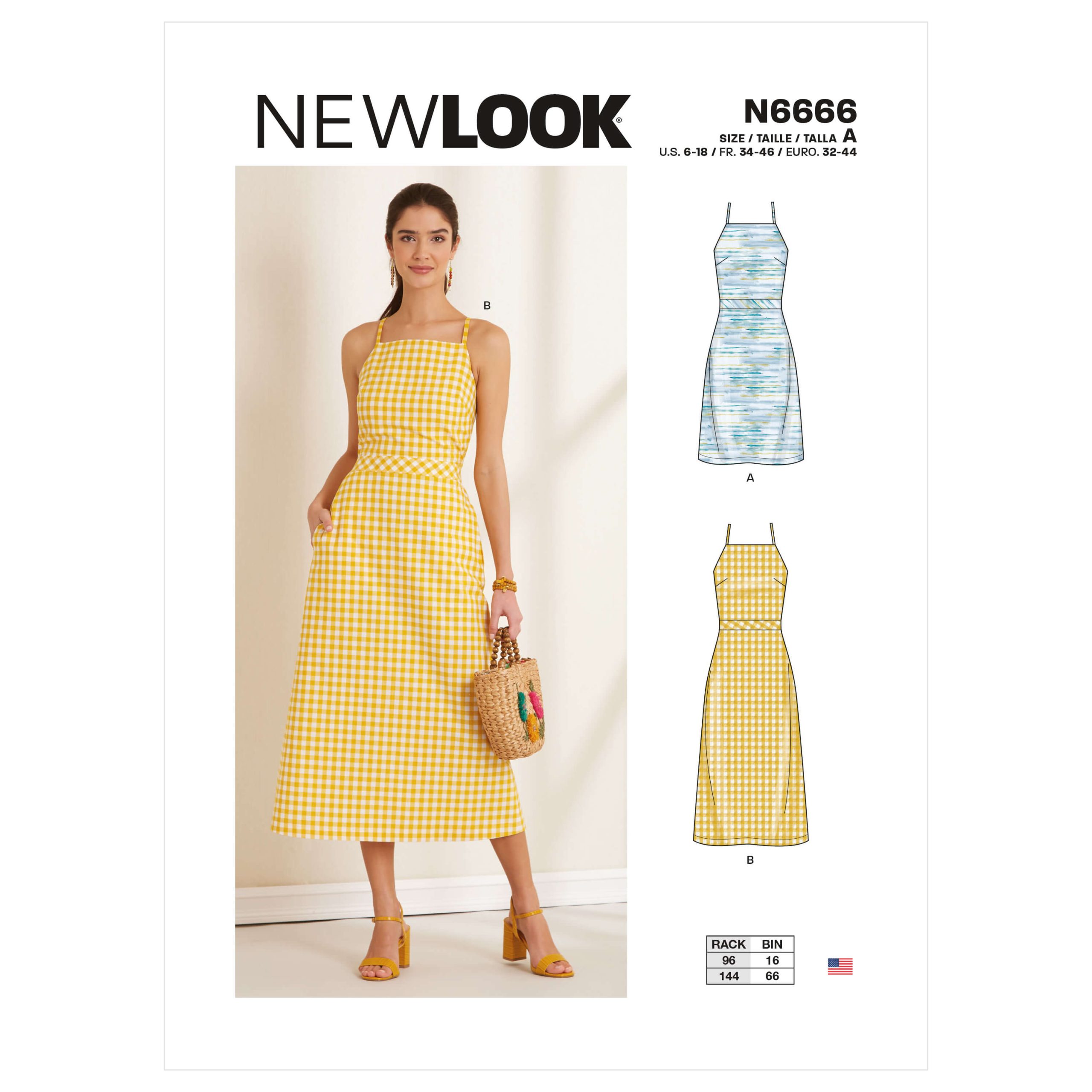 New Look Sewing Pattern N6666 Misses’ Dress - Sewdirect Australia