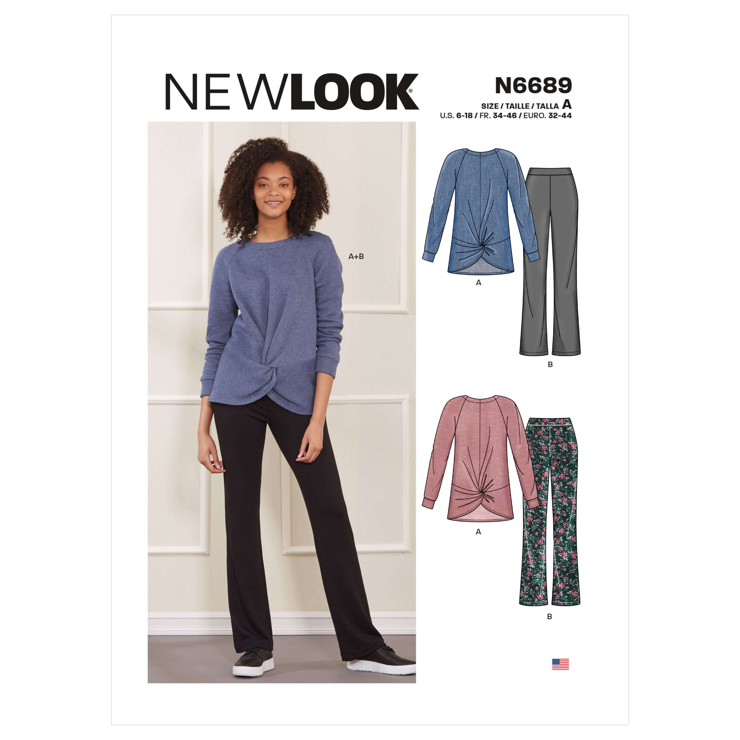 New Look Sewing Pattern N6689 Misses’ Top and Trousers Co-ordinates ...