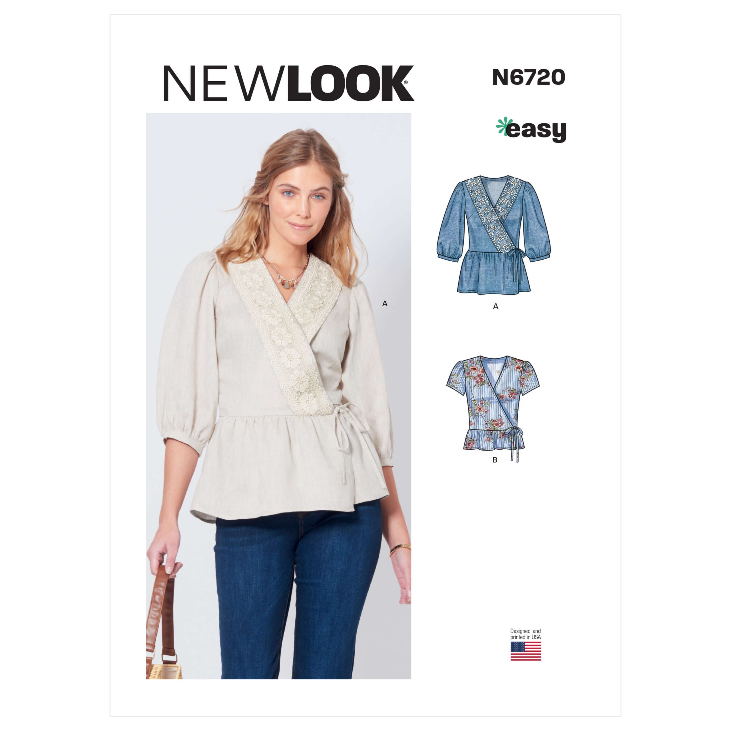 New Look Sewing Pattern N6720 Misses’ Tops - Sewdirect Australia