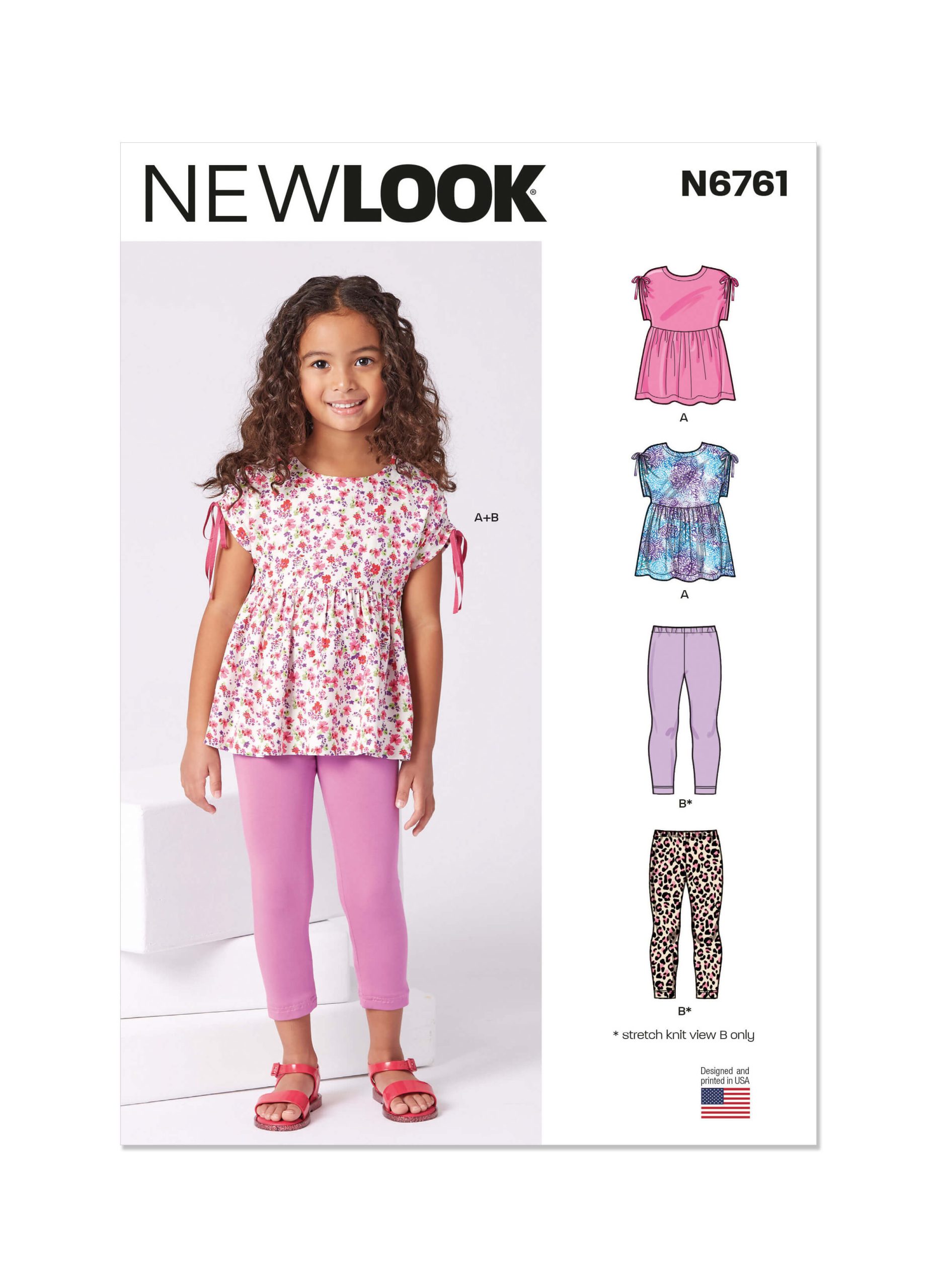 New Look Sewing Pattern N6761 Children’s Top and Leggings - Sewdirect ...