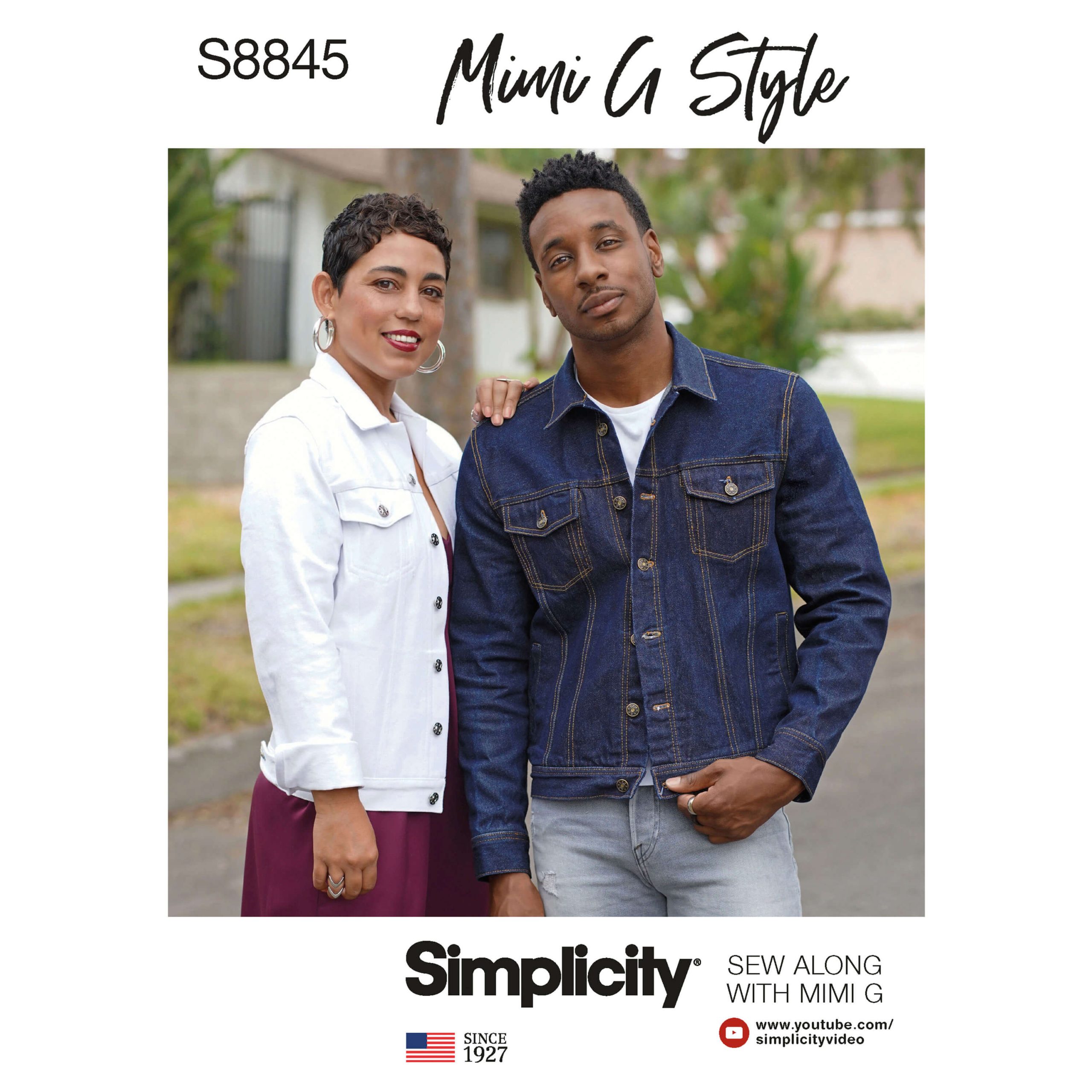 Simplicity Pattern S8845 Mimi G Jean Jacket - Sewdirect Australia