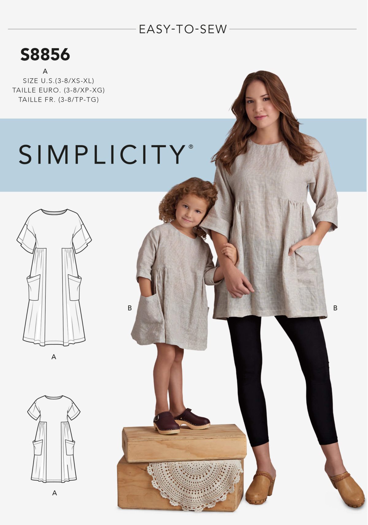 Simplicity Pattern S8856 Child’s and Misses’ Dress and Tunic ...