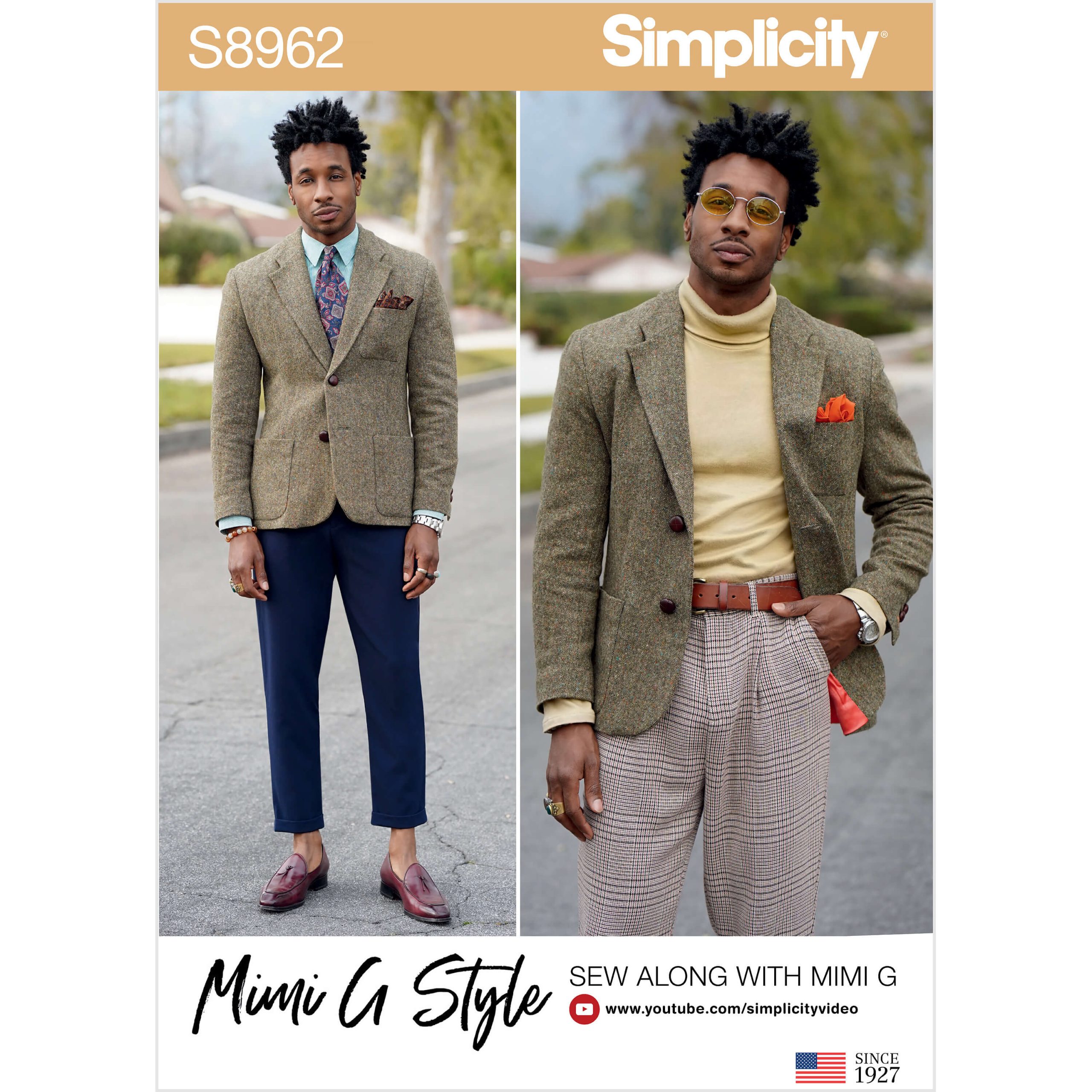 Simplicity Sewing Pattern S8962 Men’s Lined Blazer - Sewdirect Australia