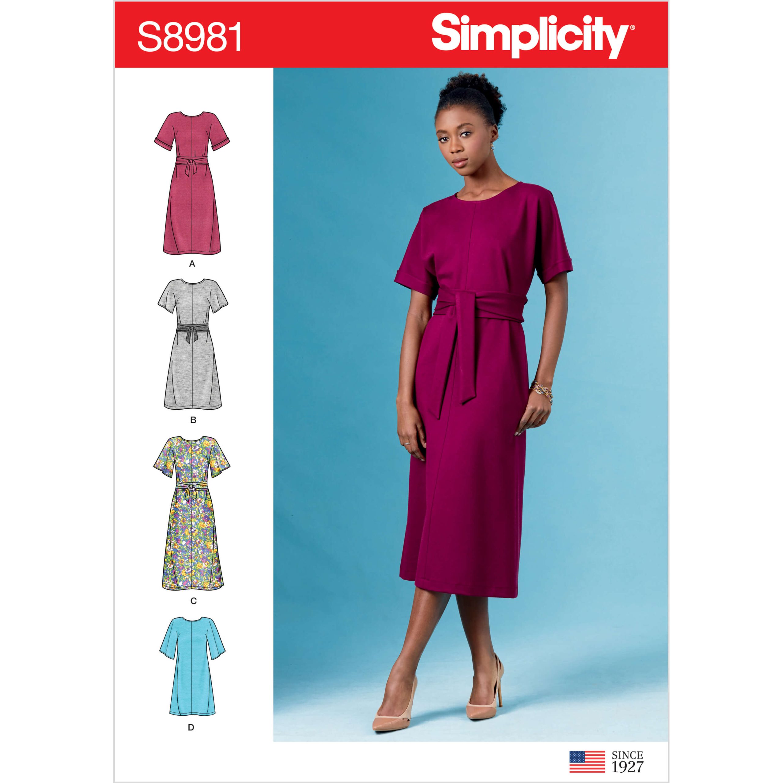 Simplicity Sewing Pattern S8981 Misses’ Front Tie Dresses - Sewdirect ...
