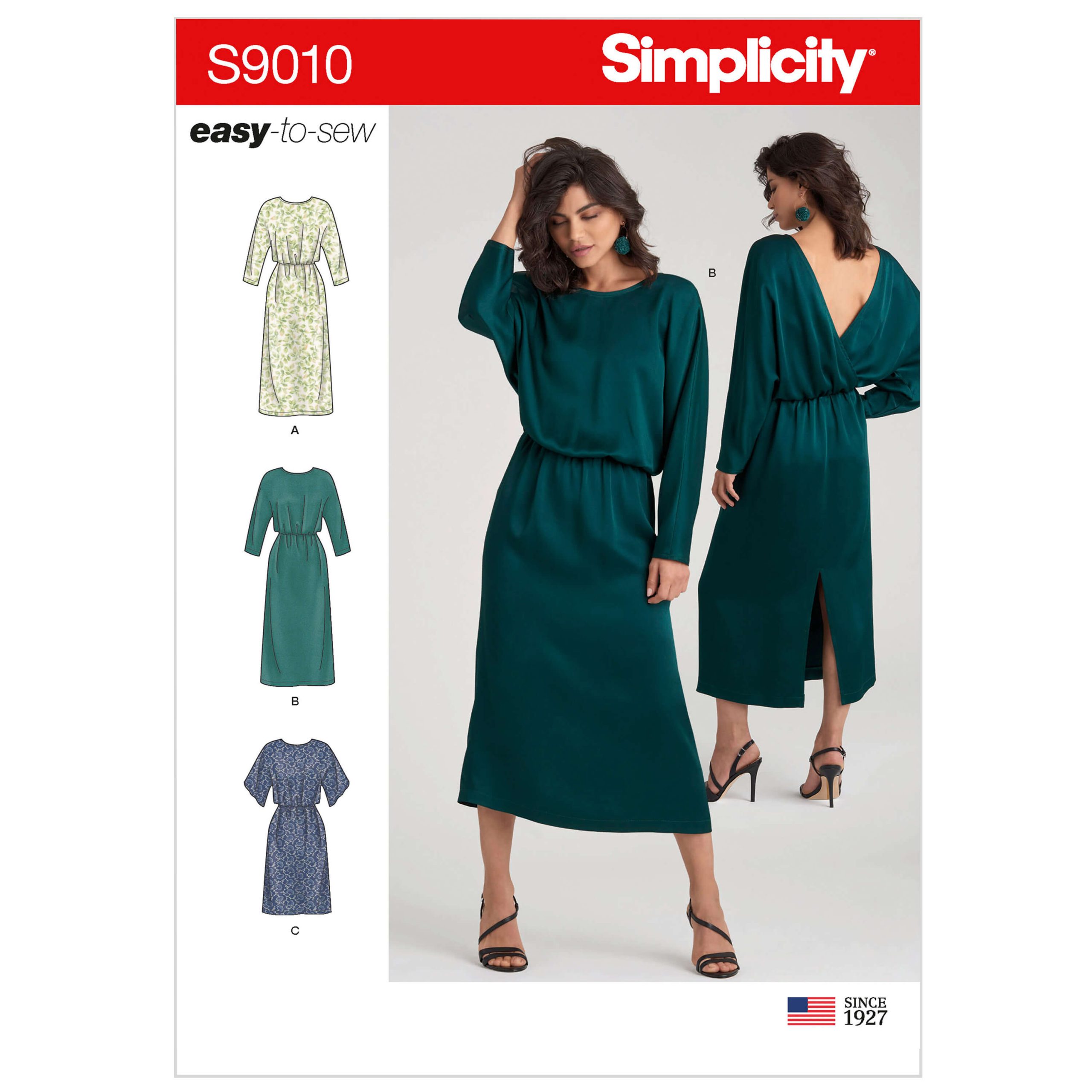 Simplicity Sewing Pattern S9010 Misses’ Dresses with Length Variation ...