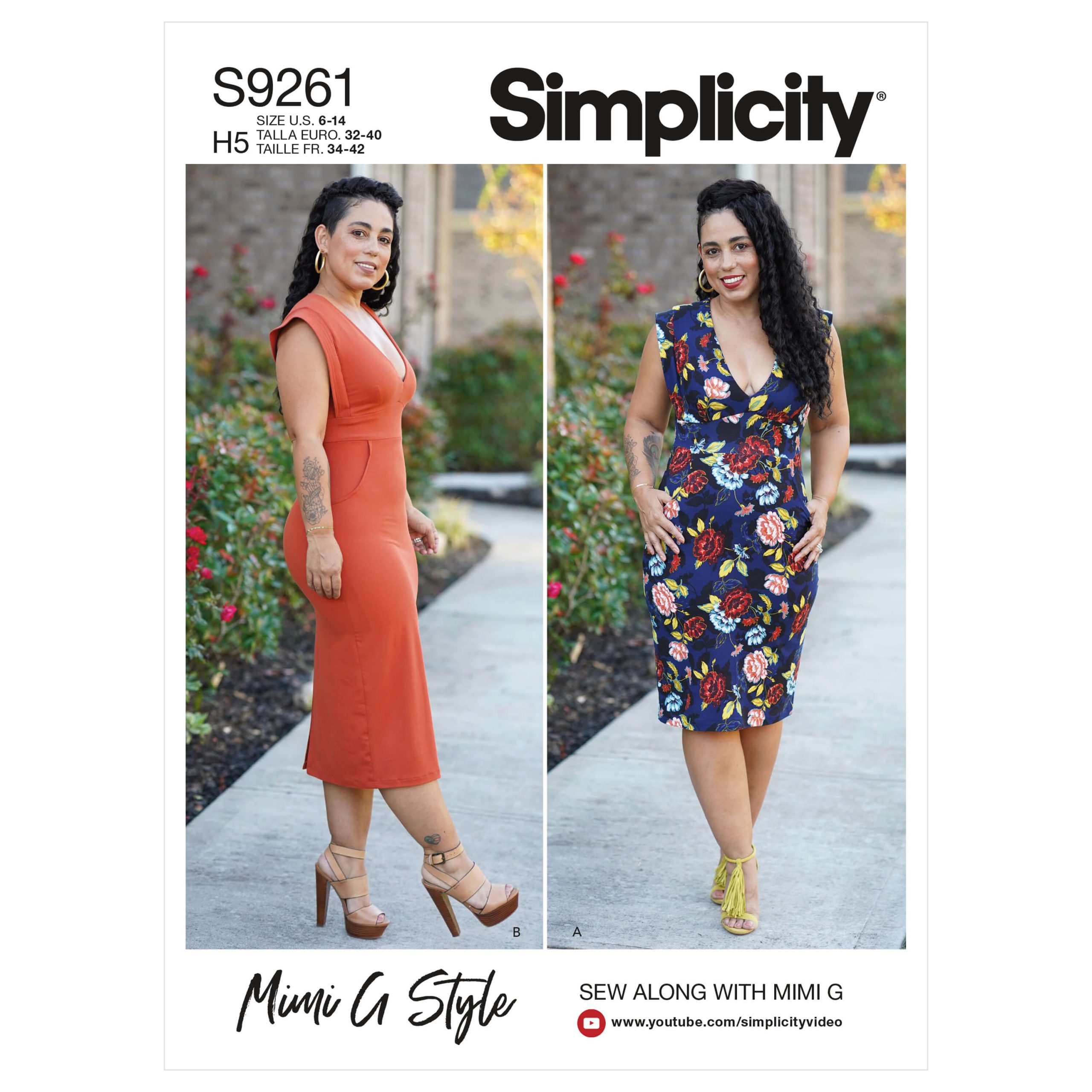 Simplicity Sewing Pattern S9261 Mimi G Style Misses’ Dress In Two ...