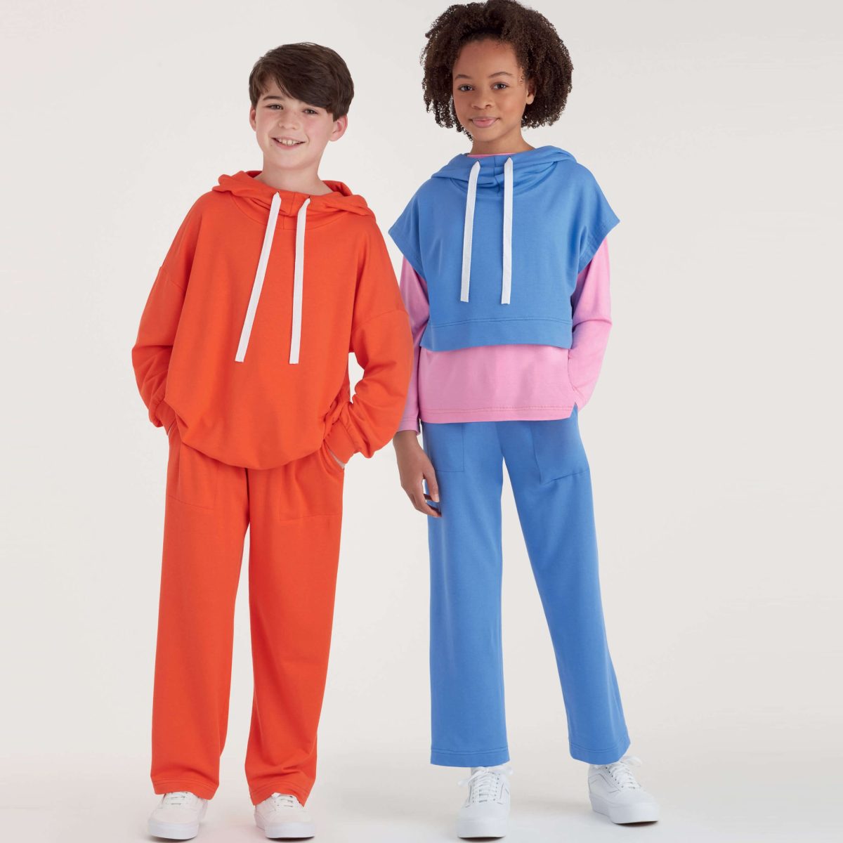 Simplicity Sewing Pattern S9394 Boys’ and Girls’ Oversized Knit Hoodies ...