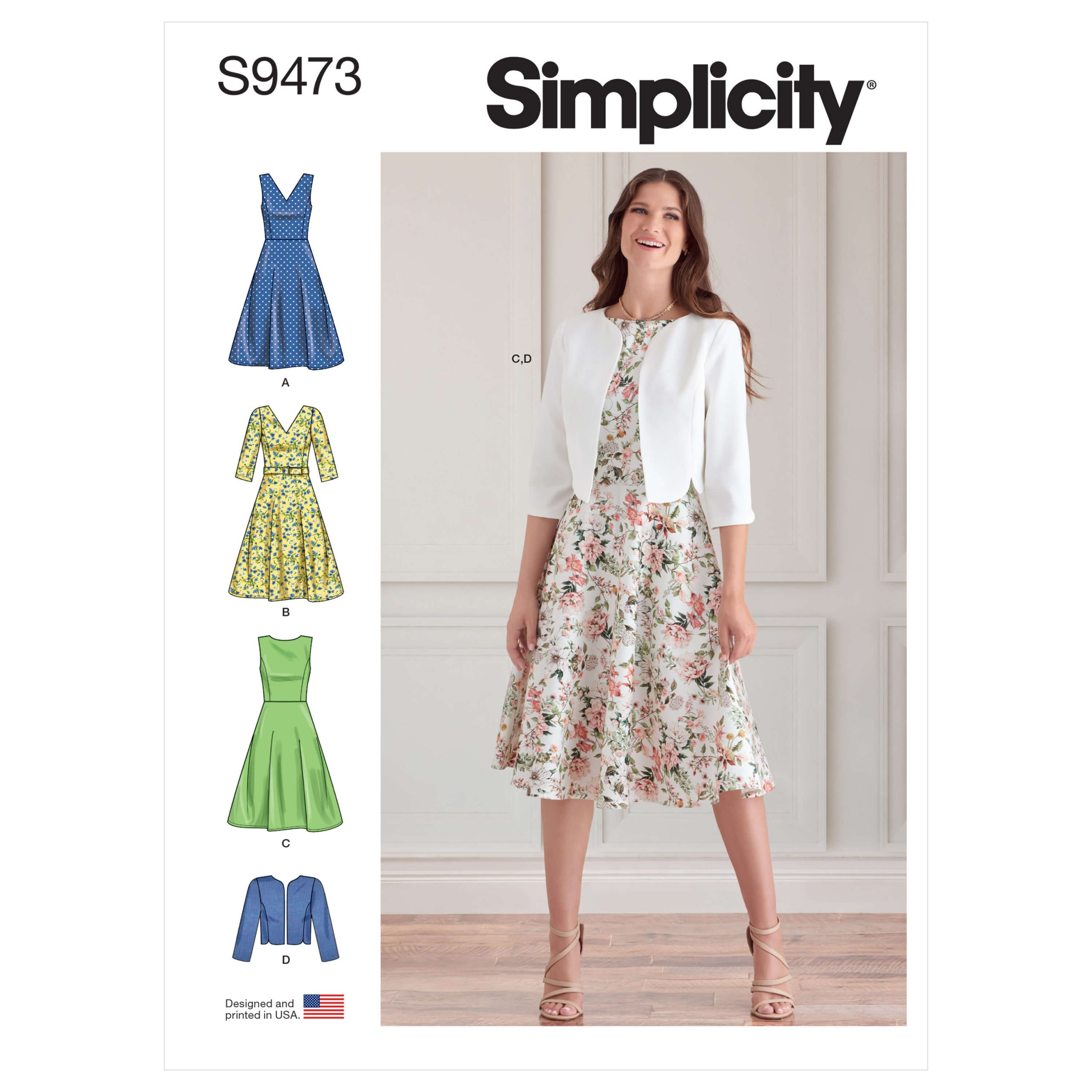 Simplicity Sewing Pattern S9473 Misses’ Dress and Jacket - Sewdirect ...