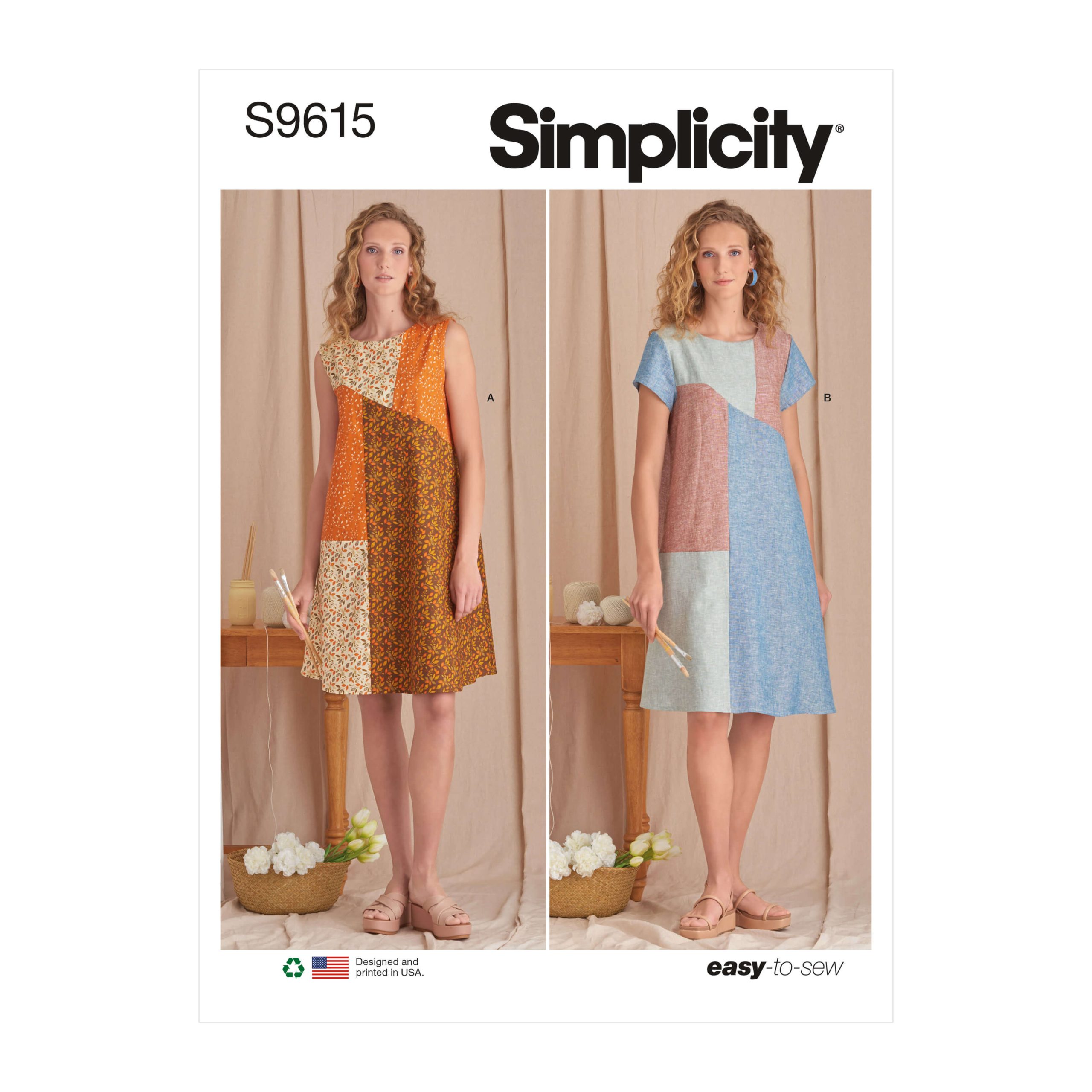 Simplicity Sewing Pattern S9615 Misses’ Dresses - Sewdirect Australia
