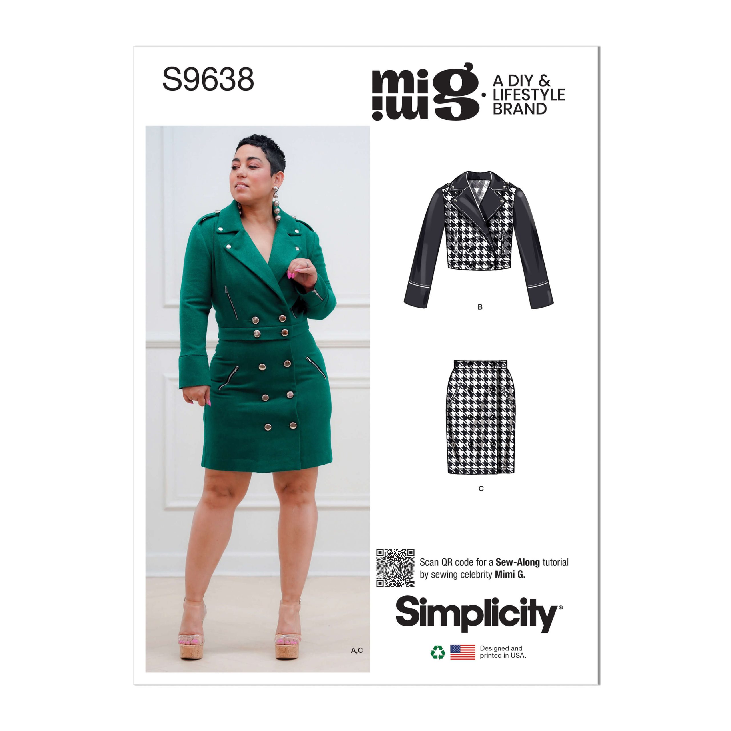 Simplicity Sewing Pattern S9638 Misses’ Jackets and Skirt by Mimi G ...