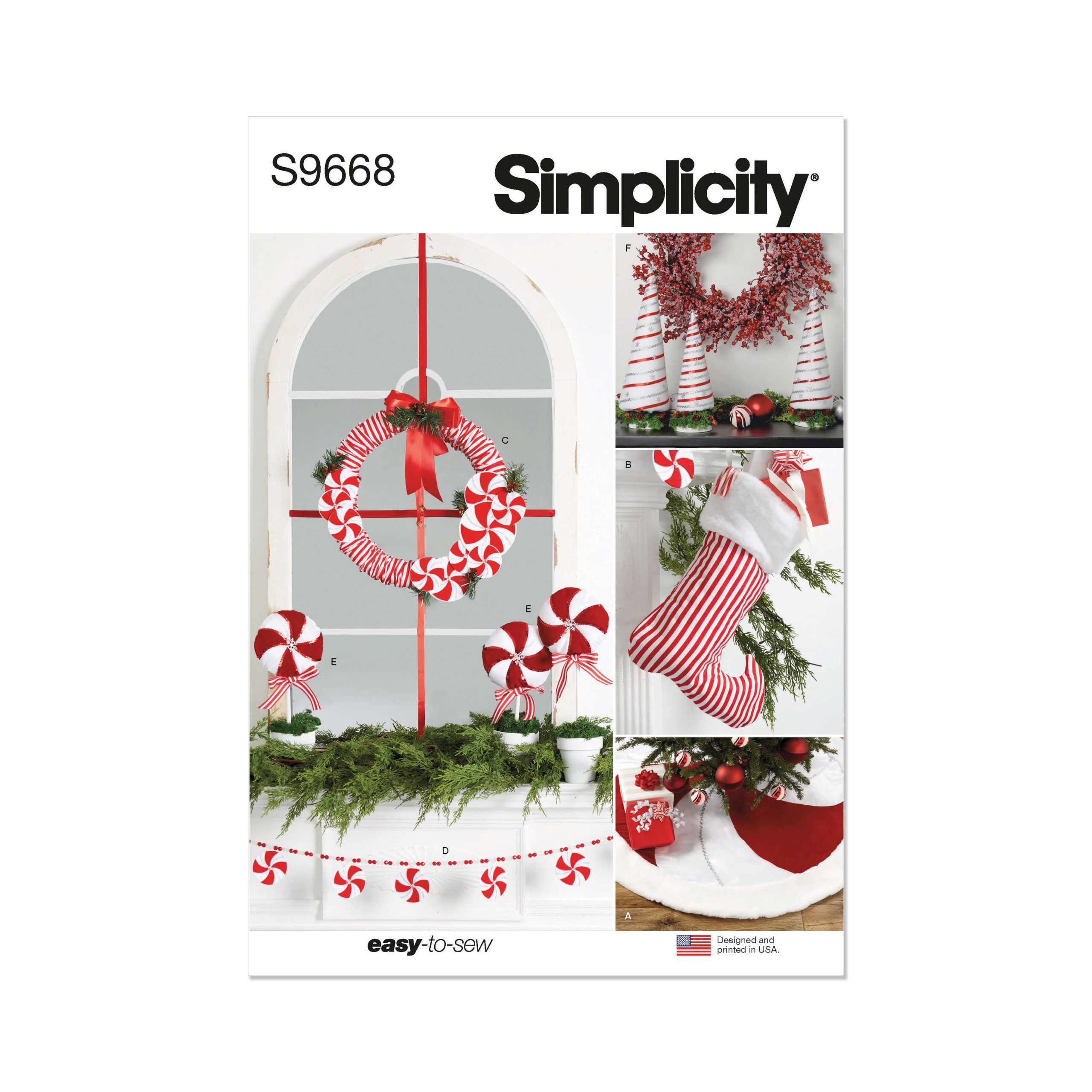 Simplicity Sewing Pattern S9668 Christmas Decor - Sewdirect Australia