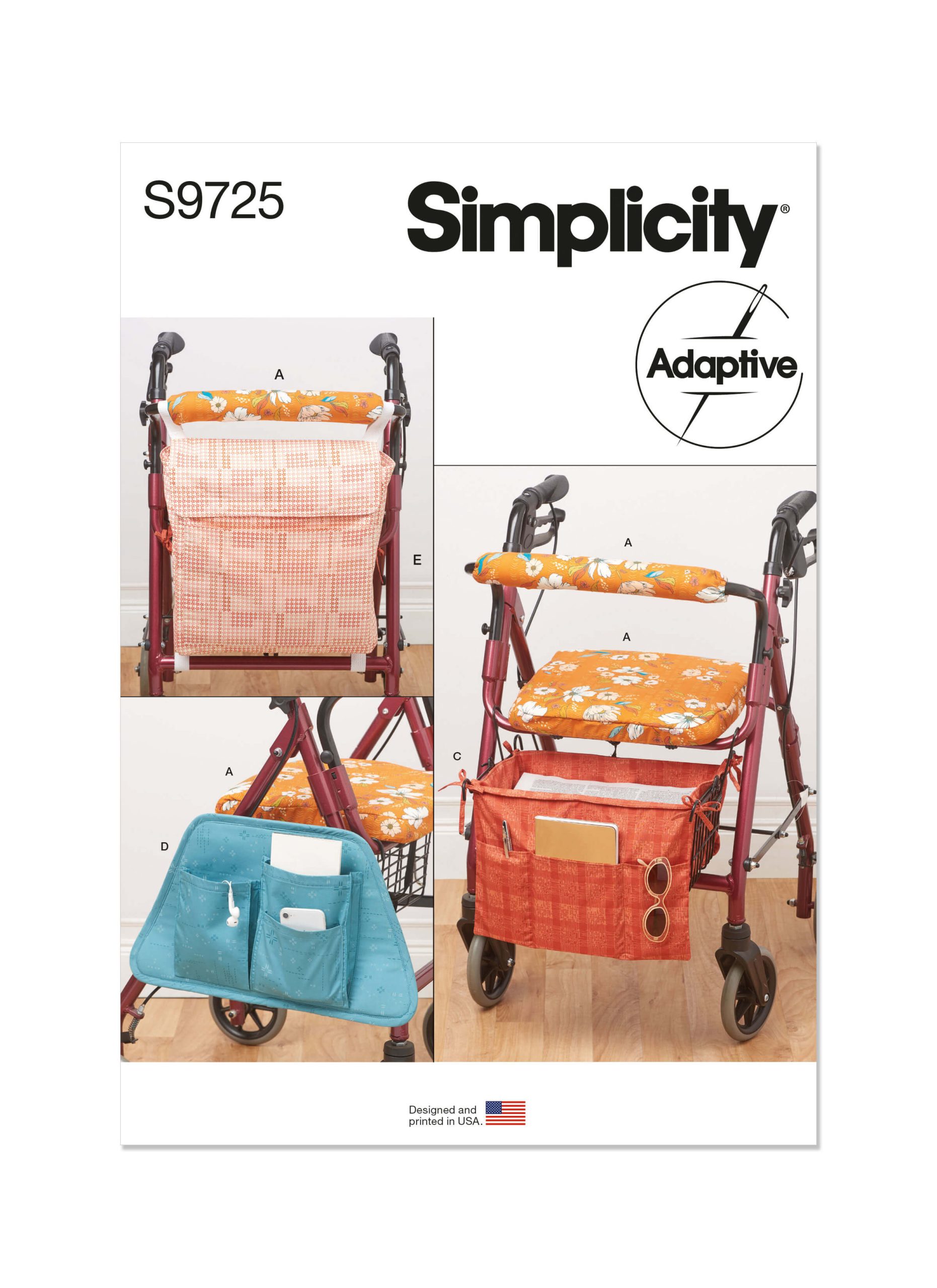 Simplicity Sewing Pattern S9725 Wheeled Walker Accessories - Sewdirect ...