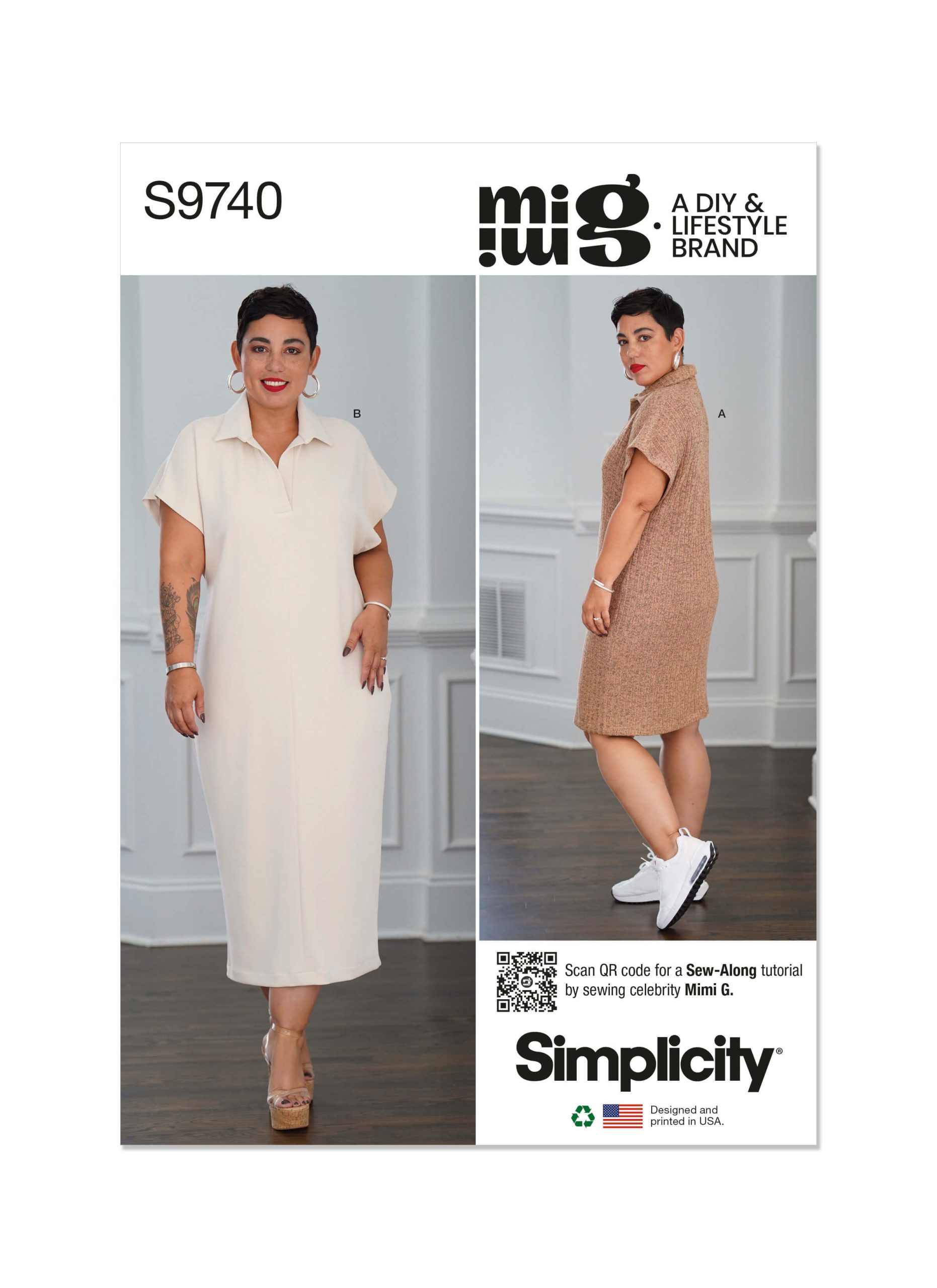 Simplicity Sewing Pattern S9740 Misses’ Knit Dress in Two Lengths by ...