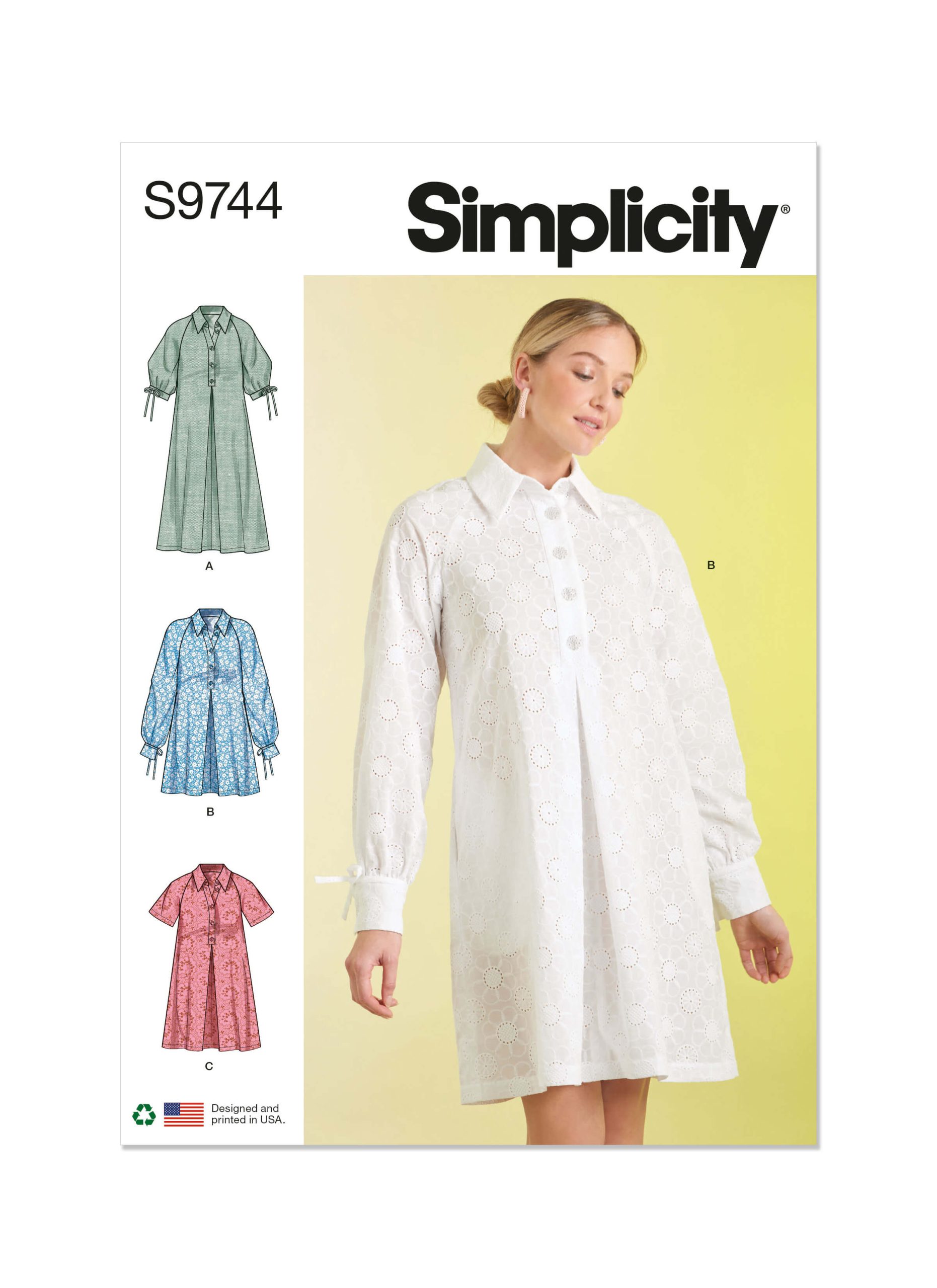 Simplicity Sewing Pattern S9744 Misses’ Dresses - Sewdirect Australia